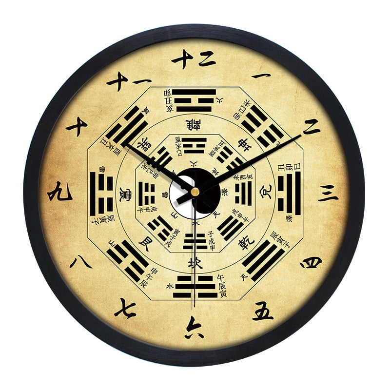 Tai Chi Eight Diagrams Silent Wall Clock Living Room Chinese Massage ...