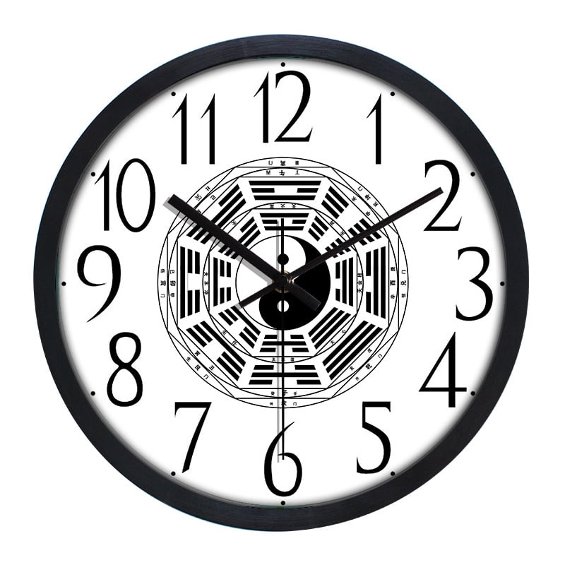 Tai Chi Eight Diagrams Silent Wall Clock Living Room Chinese Massage ...