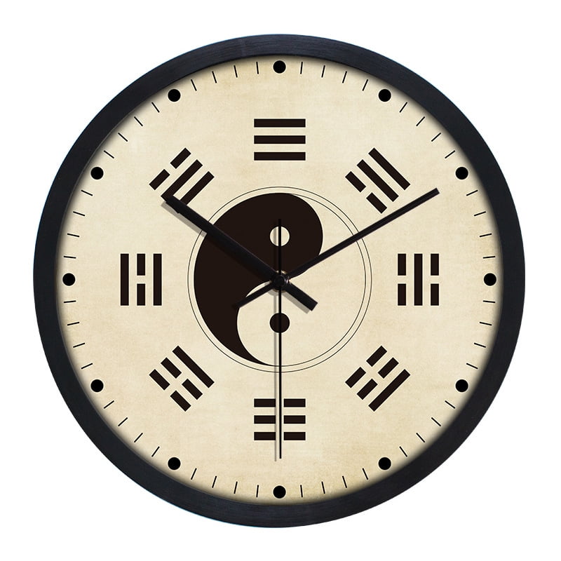 Tai Chi Eight Diagrams Silent Wall Clock Living Room Chinese Massage ...