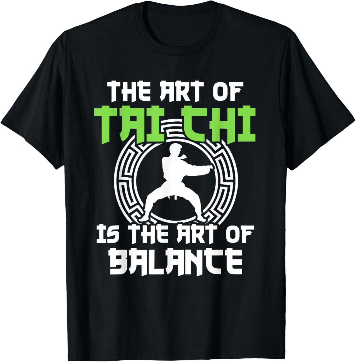 Tai Chi Martial Arts Taiji Art of Balance Ninja Shadowboxing T-Shirt ...