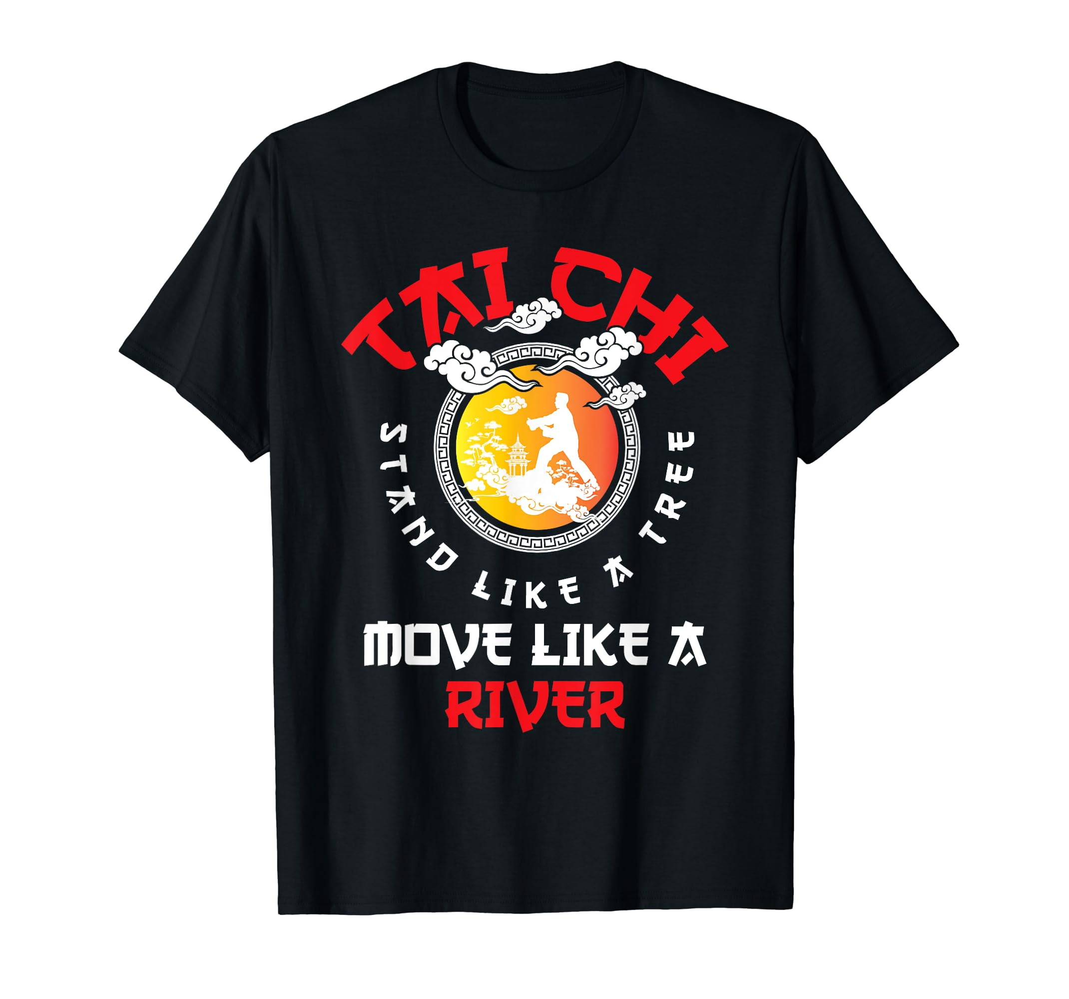 Tai Chi Stand Like A Tree - Mind Body Spiritual Meditation T-Shirt ...