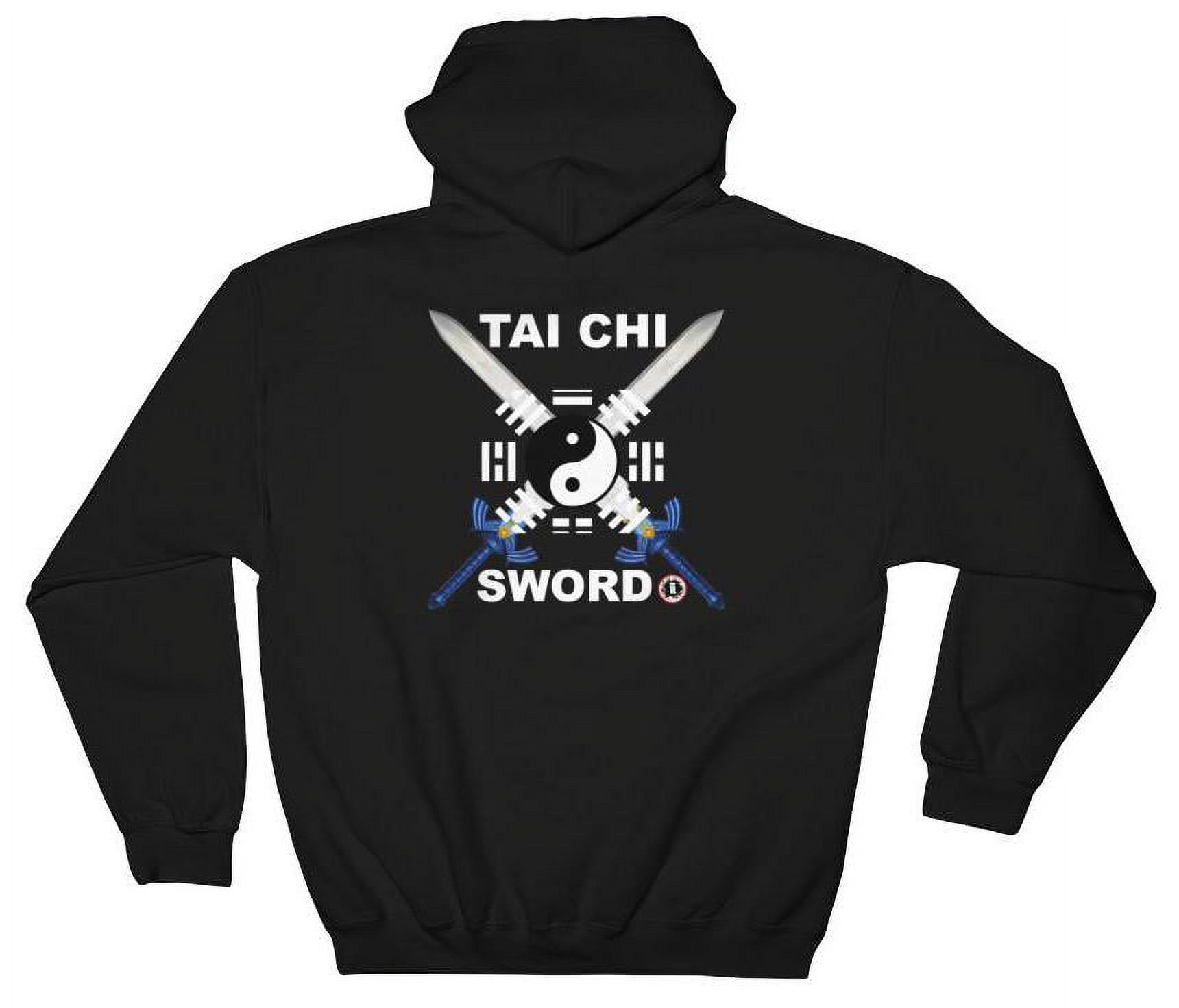 Tai Chi Sword Hoodie Sweatshirt Black chinese shaolin martial arts kung ...