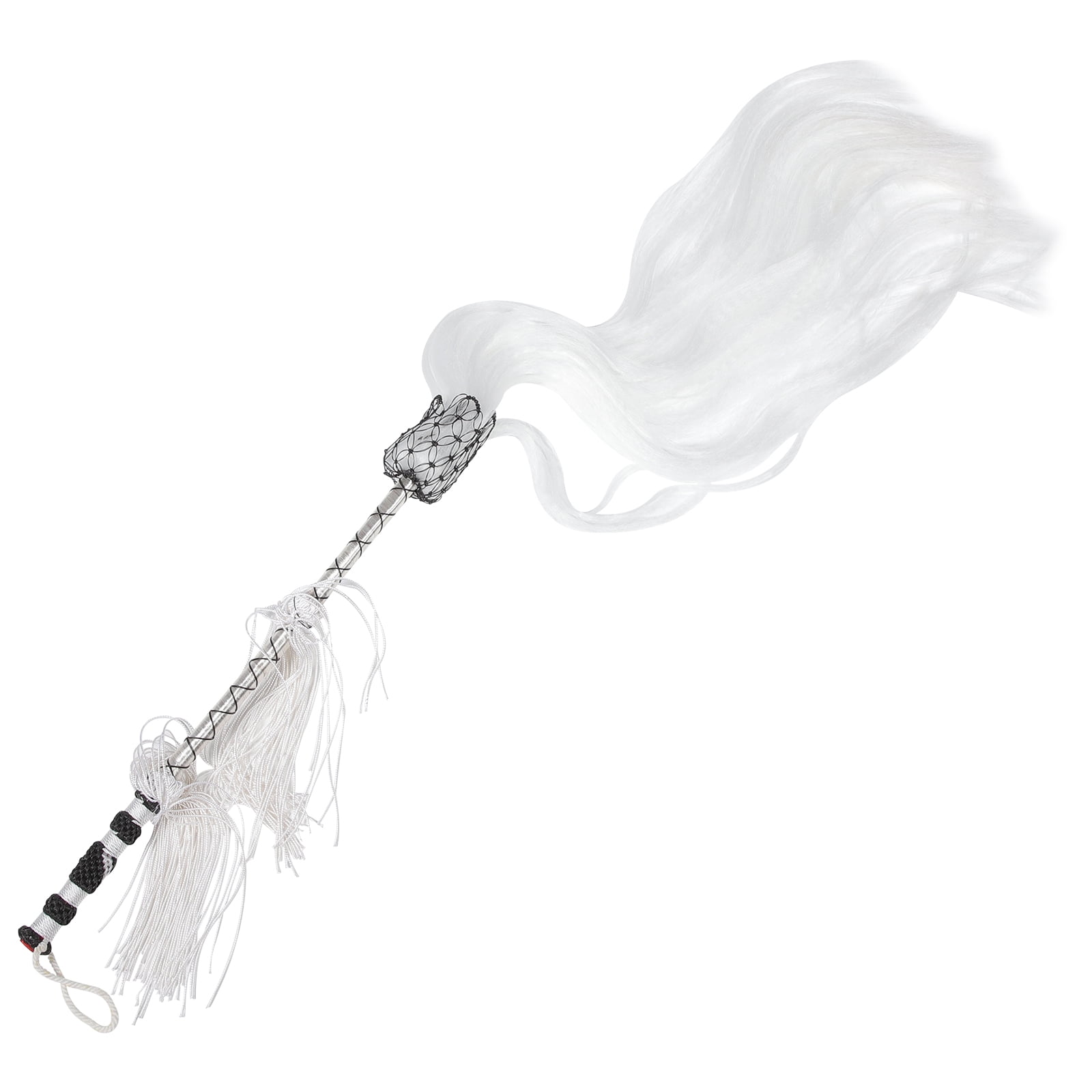 Tai Chi Whisk Wooden Handle Horsetail Arts Supplies Taoist Duster ...