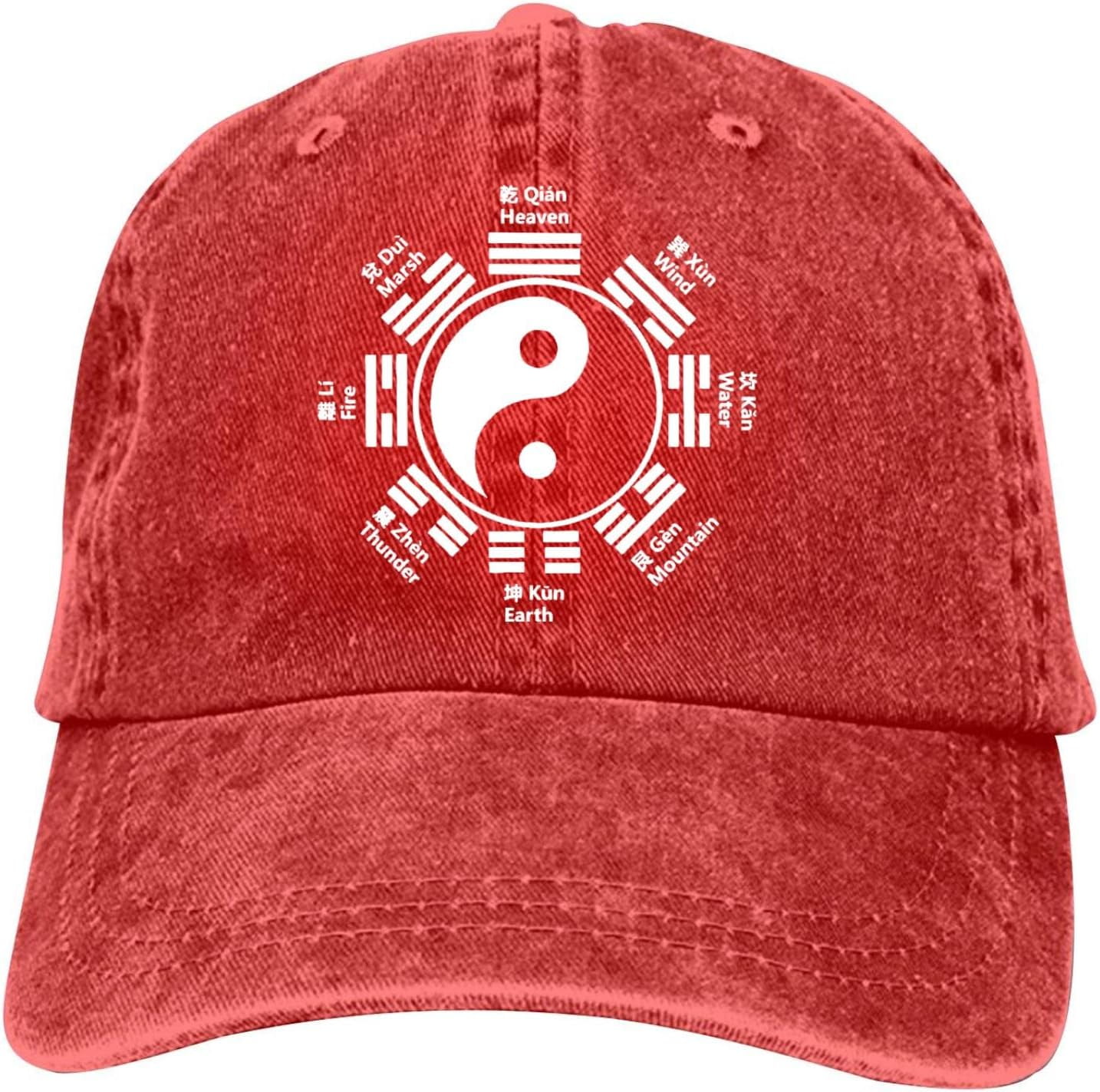 Tai Chi Yin Yang Zen Taoism Baseball Cap Vintage Adjustable Washed Hats ...