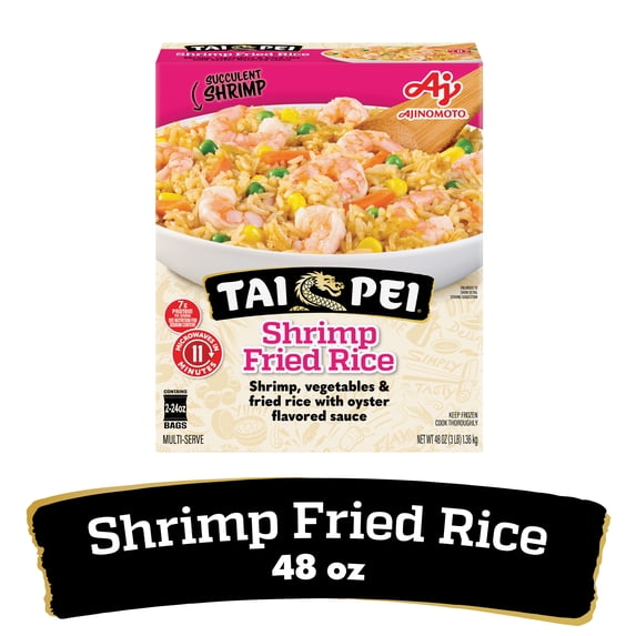 Tai Pei Shrimp Fried Rice, Frozen Asian Meals, 48 oz - Walmart.com
