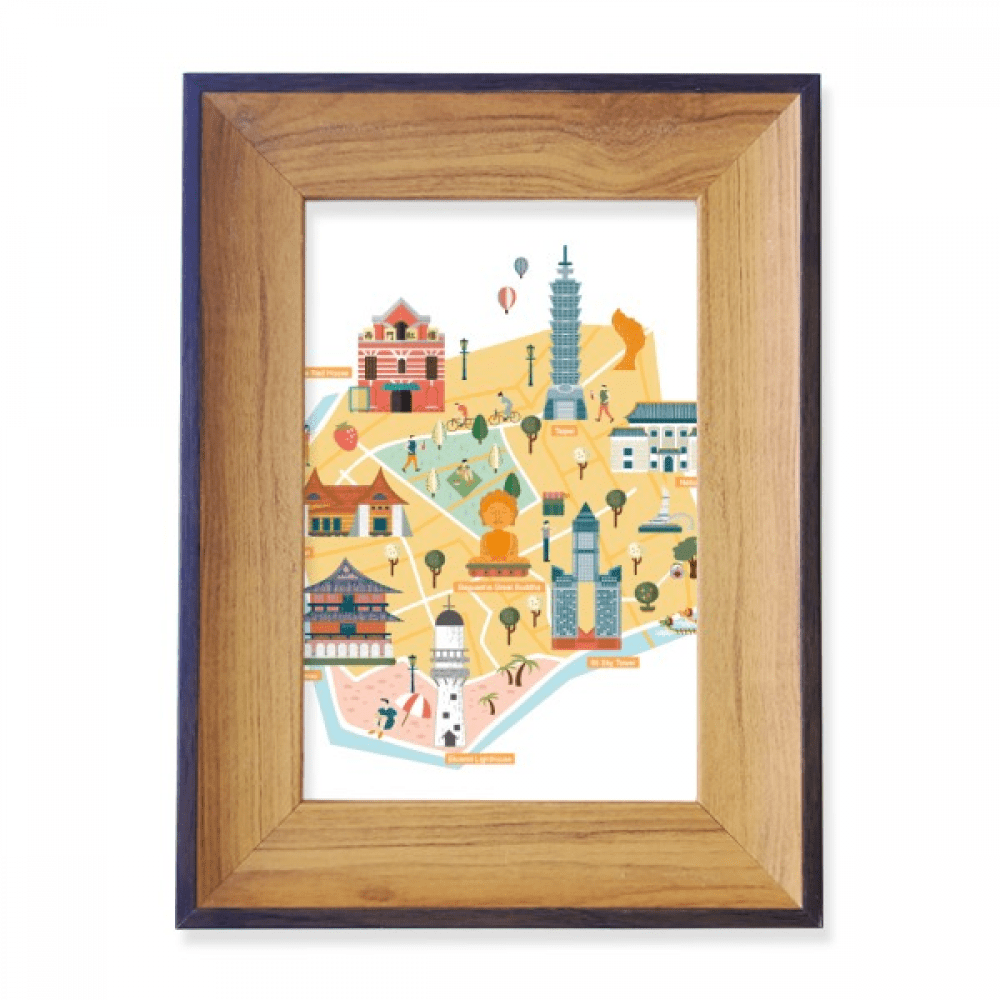 TaiPei Map Attrations Eluanbi Lighthouse Photo Frame Exhibition Display ...