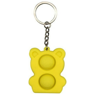 Simple Dimple Mini Stress Relieving Push Pop Bubble Fidget Toy Keychain ...