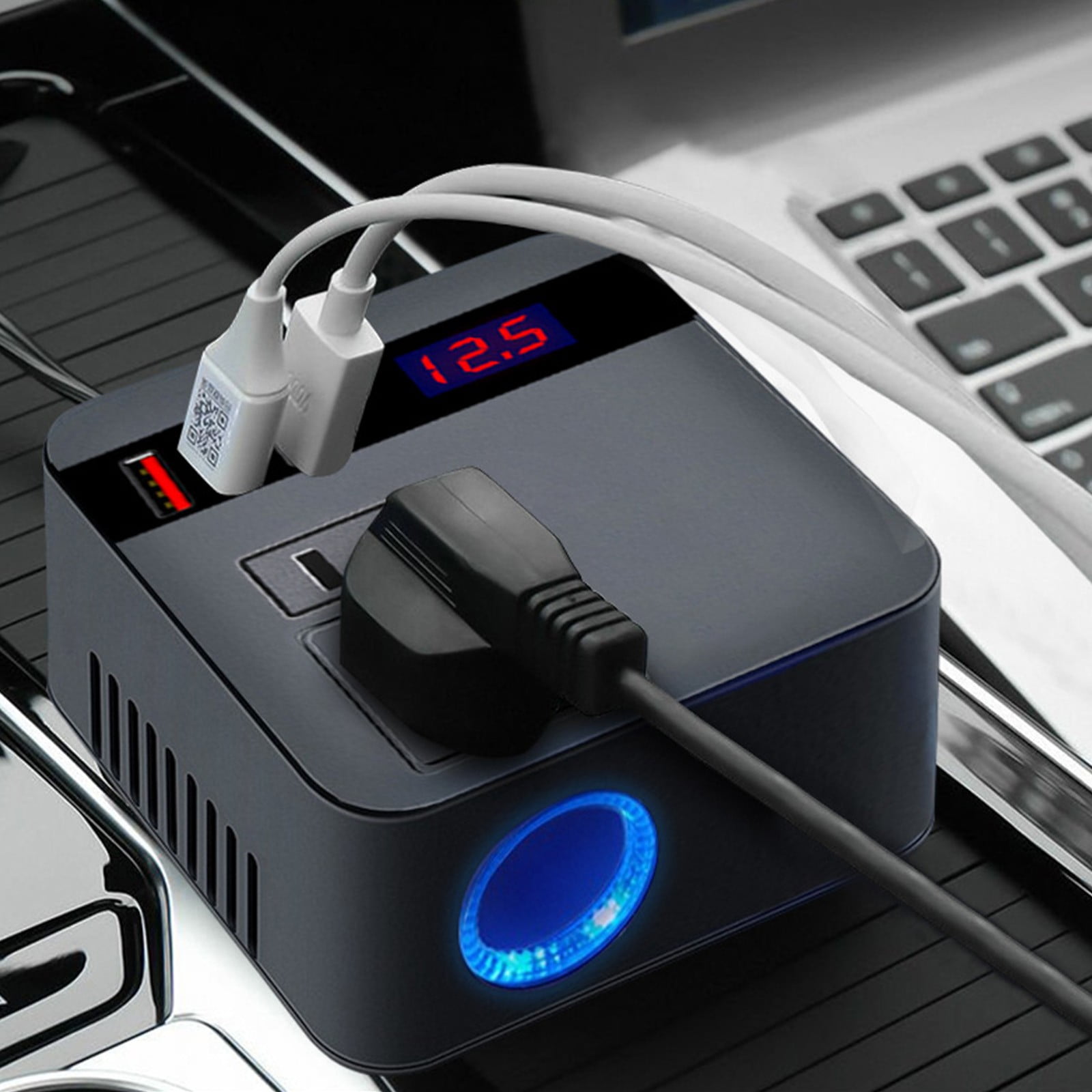 Taicans 150W Car Power Inverter DC 12V/24V to 110V 120V Car AC Adapter ...