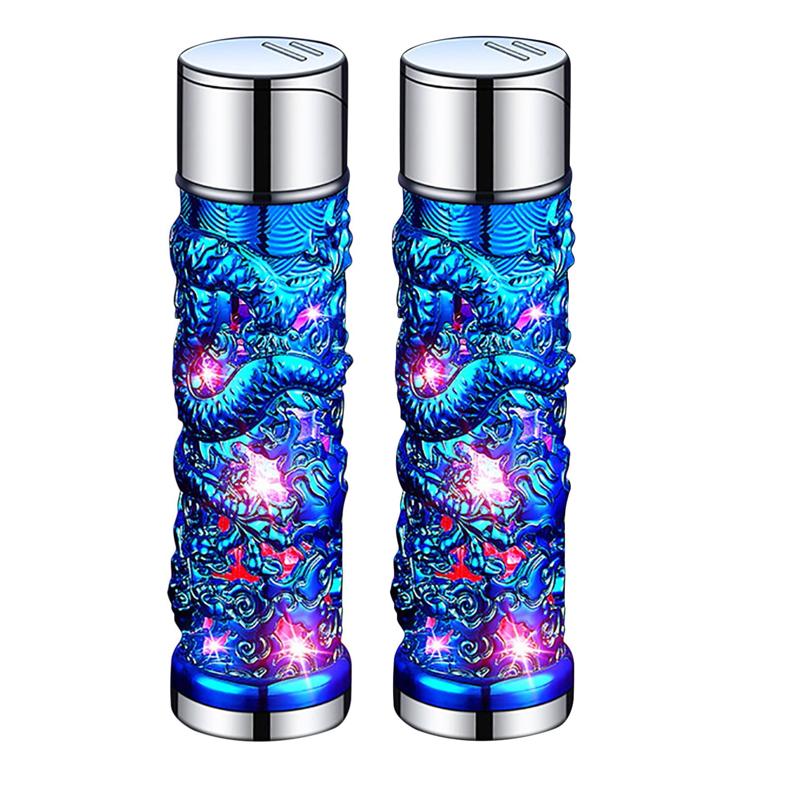 Taicans 2Pcs Windproof Metal Gas Lighter - High Temperature Torch Flame ...