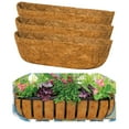 Taicans 3PCS 24 Inch Trough Coco Coir Liners for Planters, Pre-formed ...