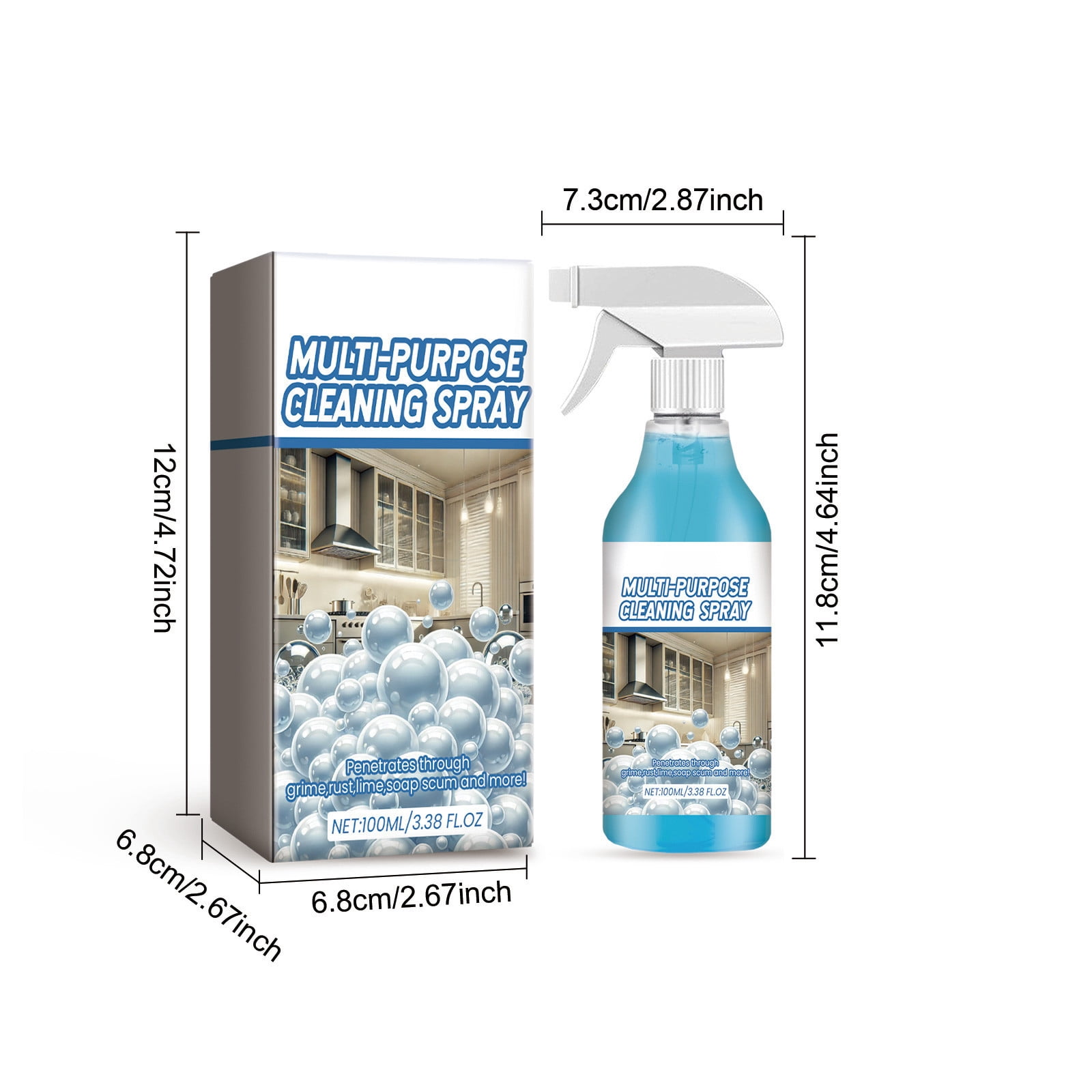 Taicans 3Pc Heavy Duty Foam Degreaser for Kitchen - Professional Grade ...
