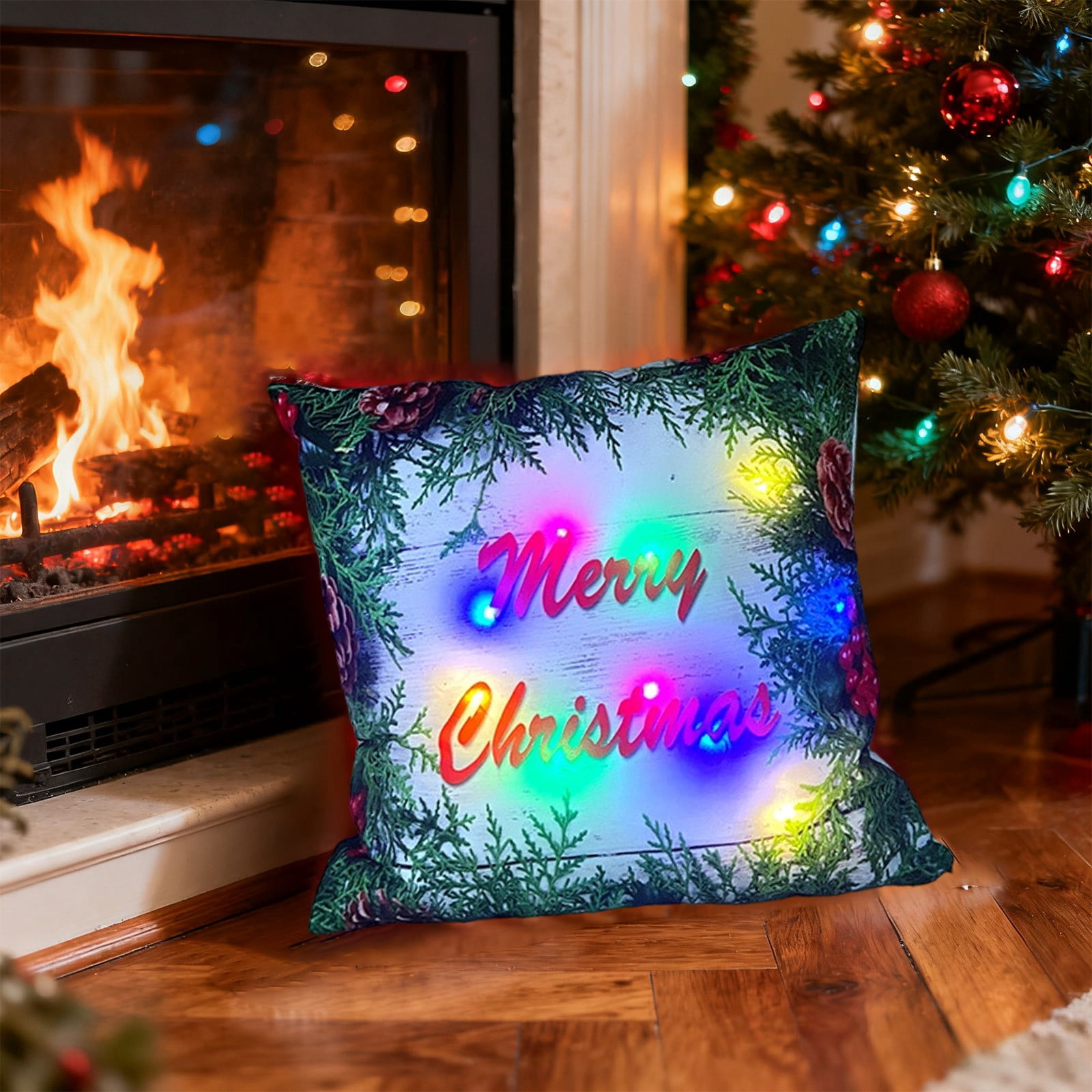 Taicans Christmas Gnomes Plush Throw Pillow with LED Night Light,LED ...