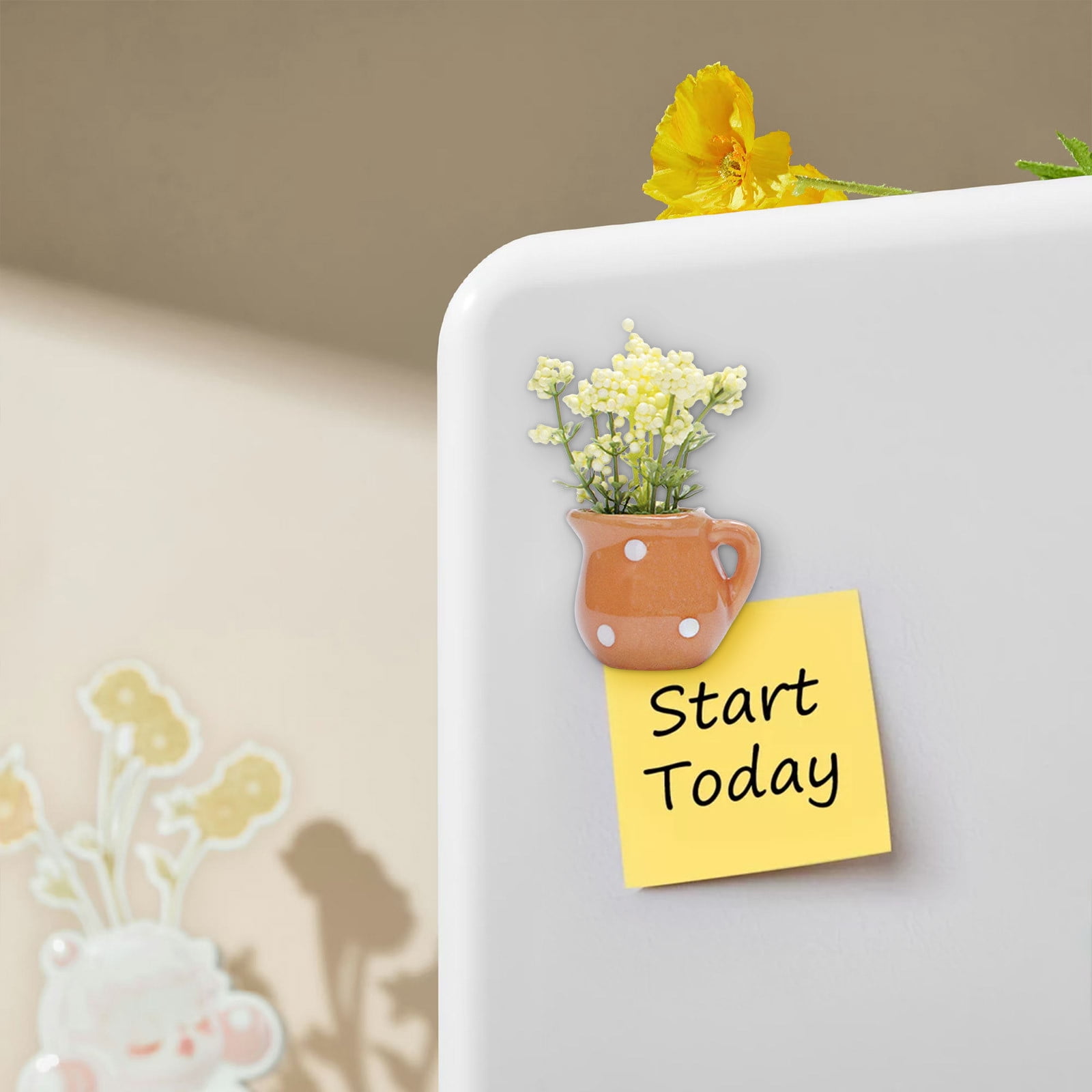 Taicans Cute Ceramic Vase Fridge Magnets,2025 New Mini Vase Magnets ...