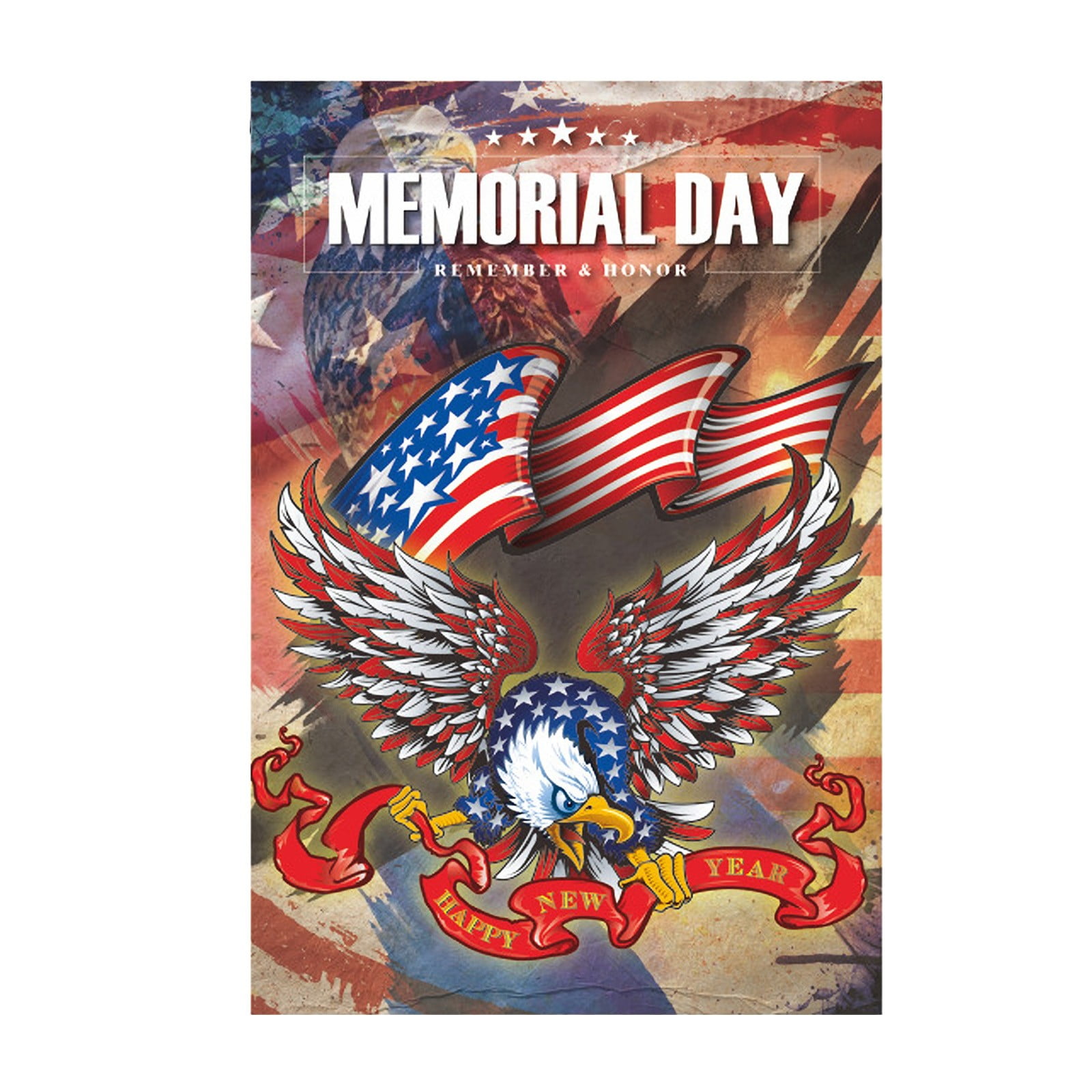 Taicans God Bless America 4th of July Patriotic Garden Flag Double Sided,Burlap Memorial Day ...