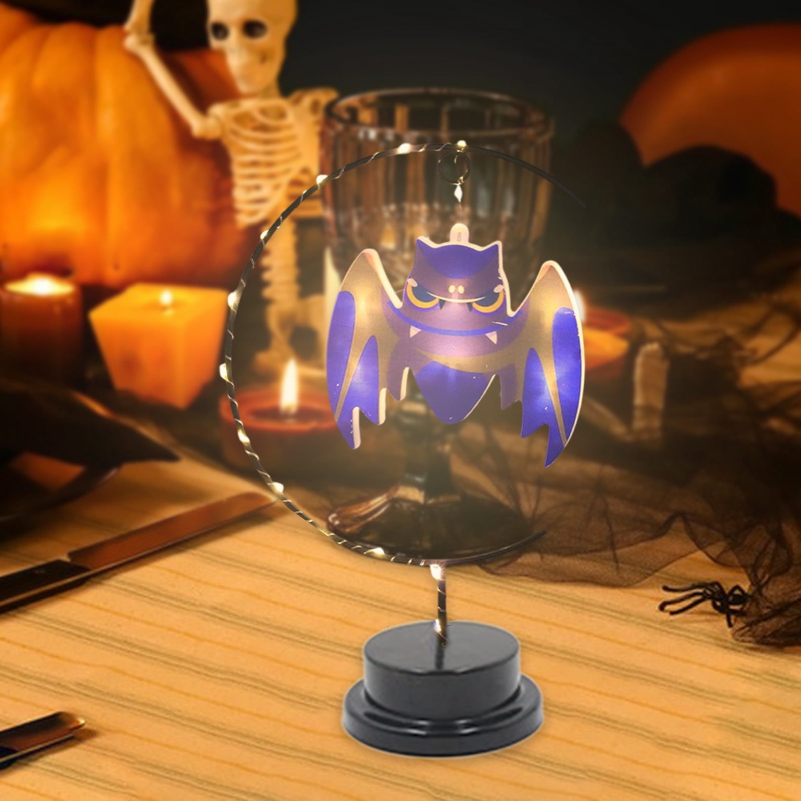 Taicans Halloween Decoration Wrought Iron Halloween Lamp - Bat Hanging ...