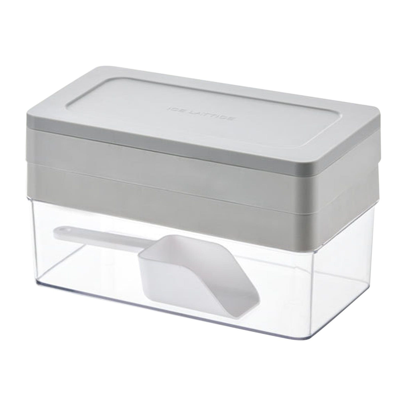 Taicans Ice Cube Tray with Lid and Bin,Silicone Plastic Ice Cubes Trays ...