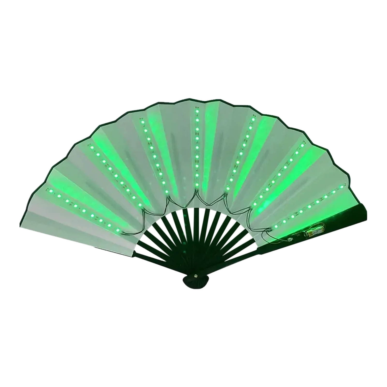 Taicans LED Hand Fan,UV Glow Rave Fan Foldable for Women/Men/Drag Queen ...