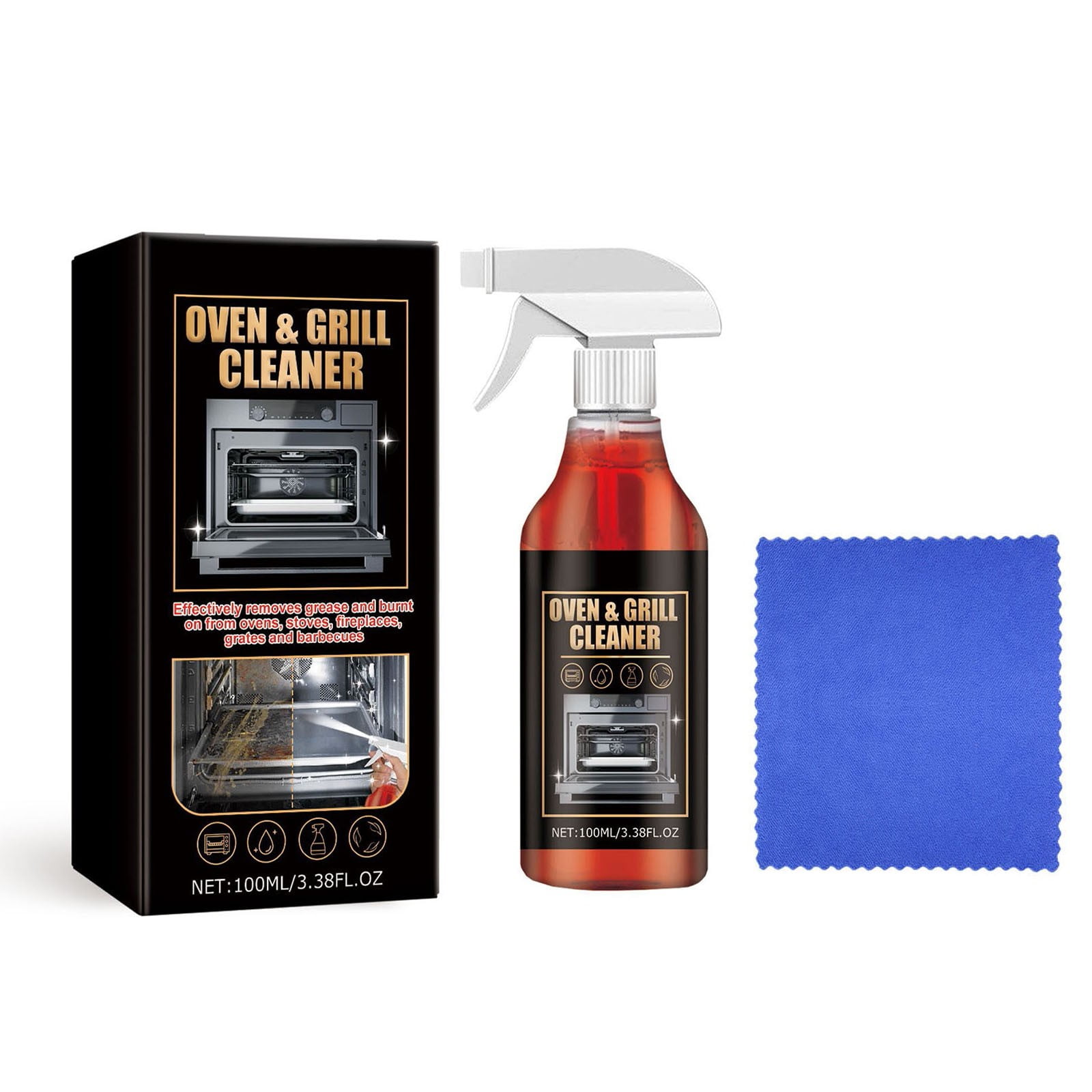 Taicans Oven & Grill Cleaner,Heavy Duty Degreaser Spray for Stove Racks ...