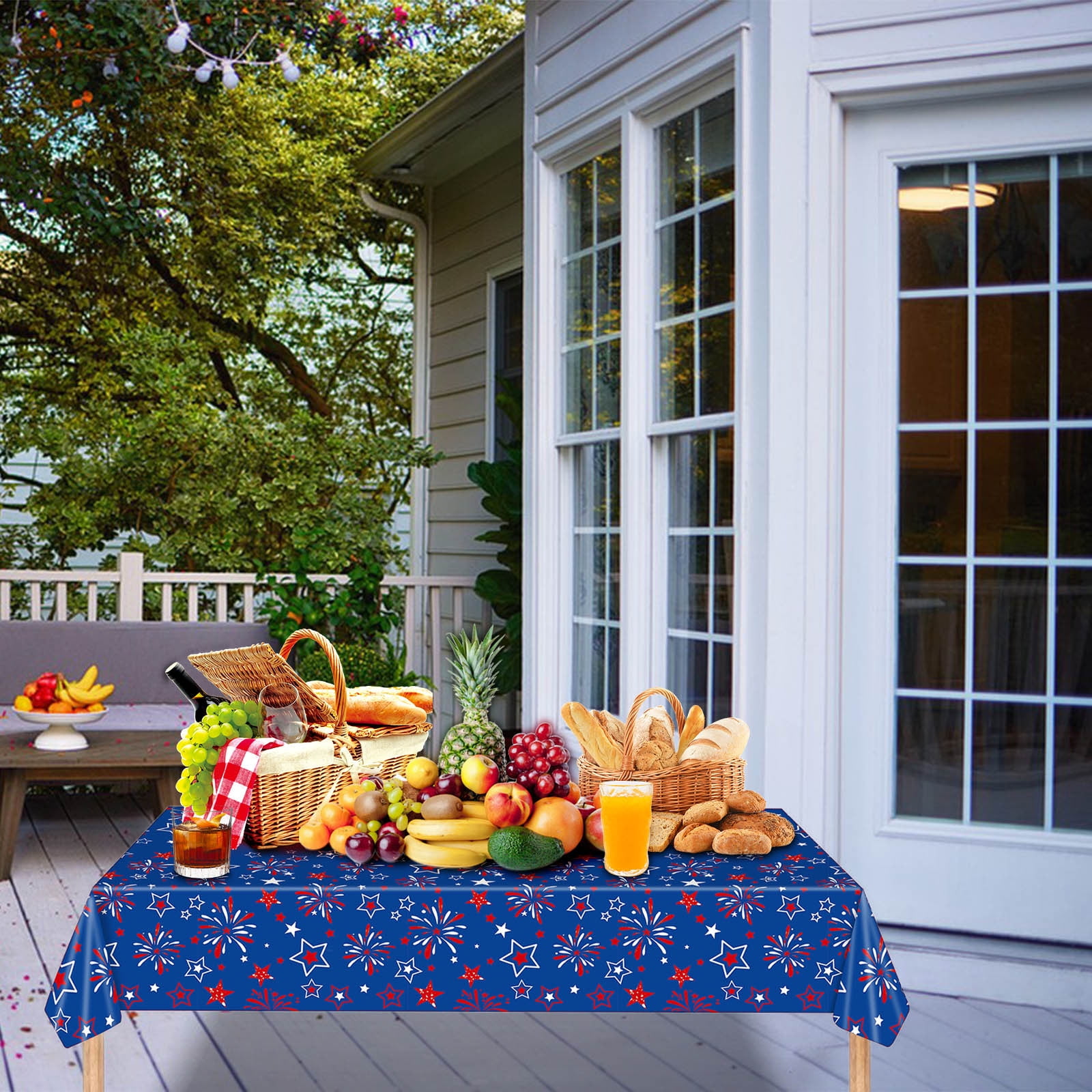 Taicans Patriotic Tablecloth Decorations for 4th of July Independence ...