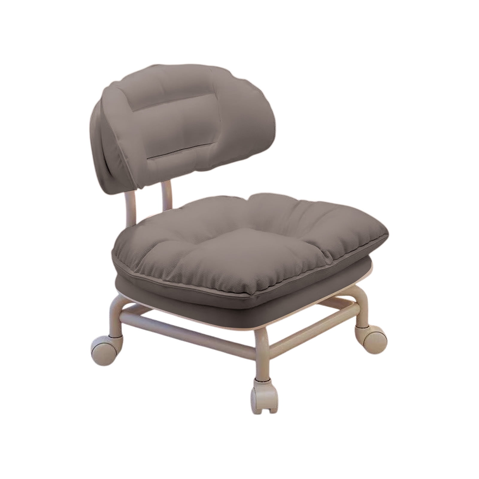 Taicans Rolling Stool with Backrest Low Height Rolling Stool with Thick ...