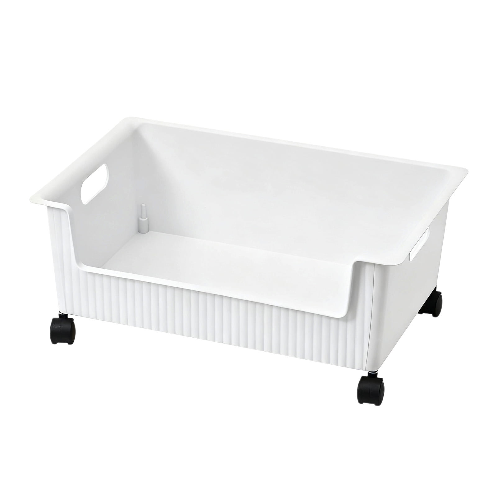 Taicans Rolling Storage Box with Wheels,Under Desk Organizer 15x11.2x5 ...