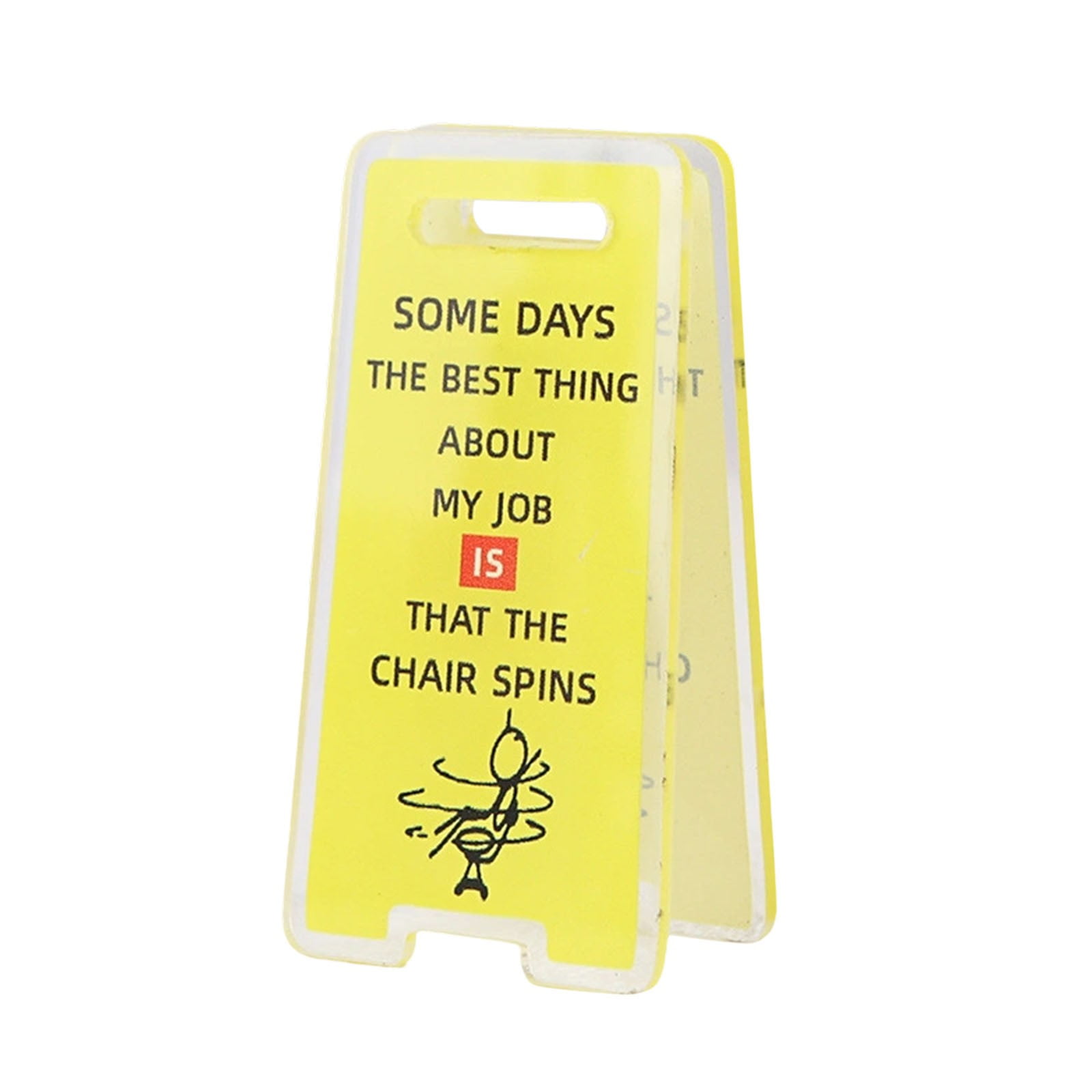 Taicans Sarcastic Desk Sign - Acrylic office Name Plate - Funny Work ...