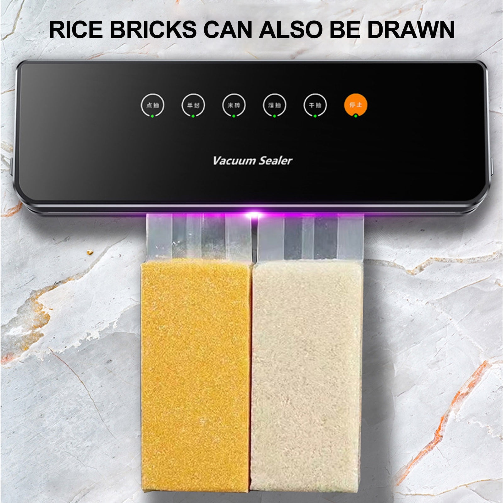 Taicans Vacuum Sealer,65Kpa Food Sealer Machines with Dry & Moist Food ...