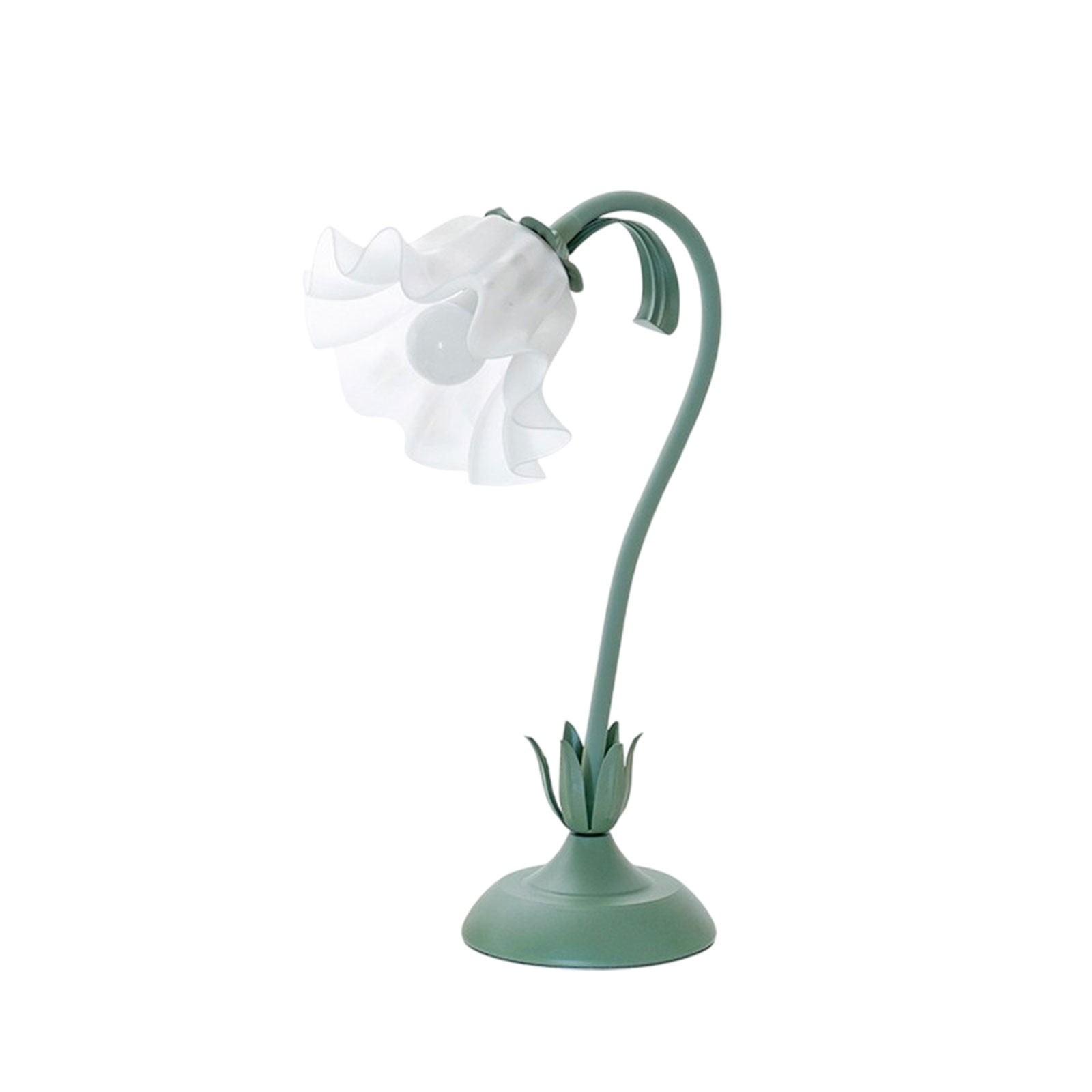Taicans Vintage Flower Table Lamp,LED Reading Light Bedside Flower ...