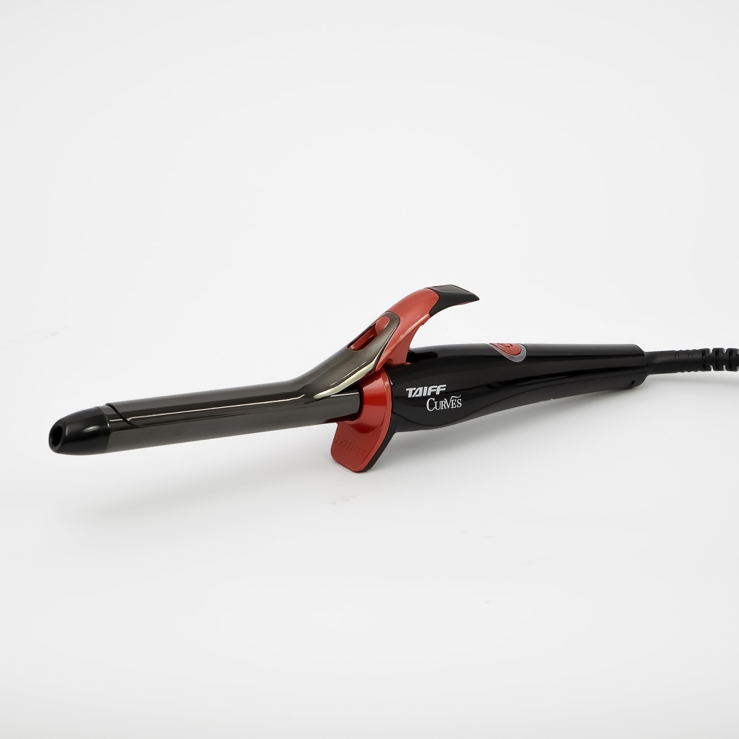 Taiff Curves 3/4” Curling Iron – Black Titanium Hair Curler with Clamp ...