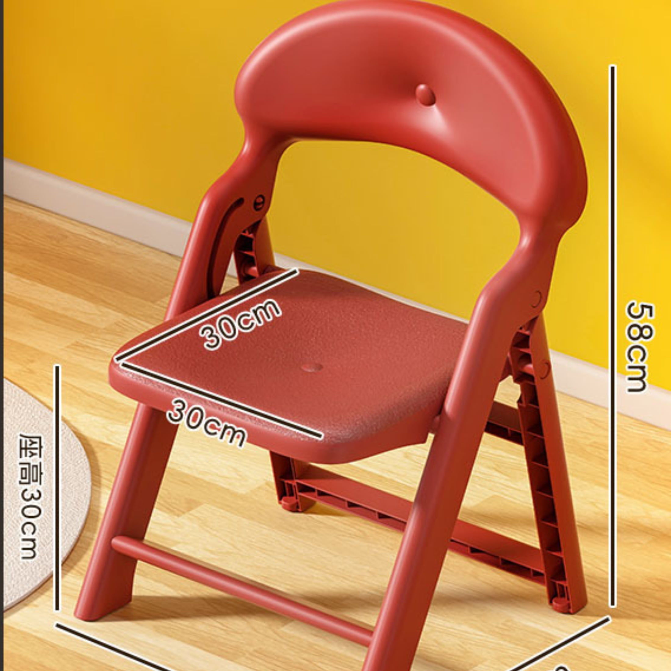 Taifuinsge Kids Folding Chair, Lightweight PP Material, Ergonomic ...