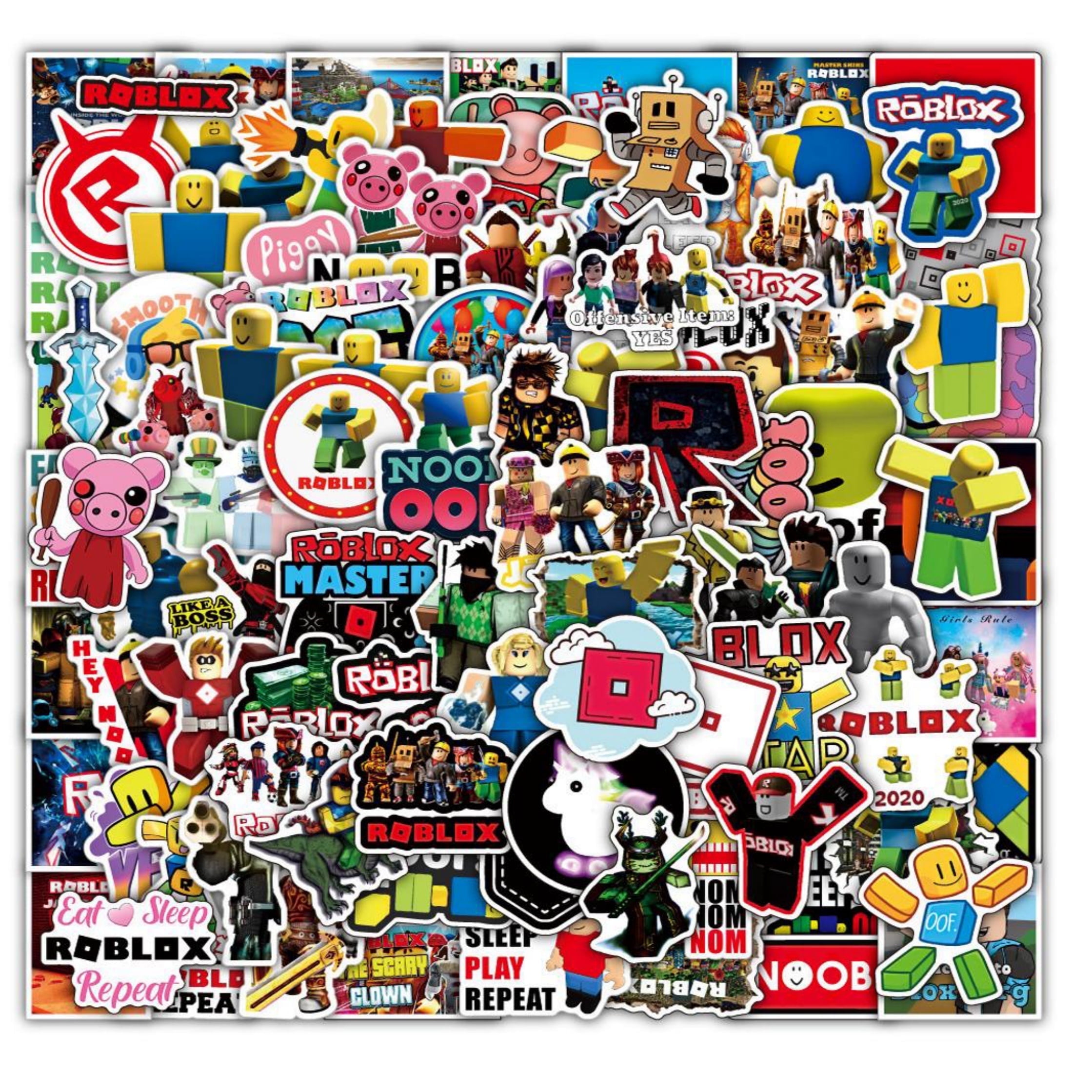 Taifuinsge Roblox Waterproof Sticker Pack - 50/100 Variants for Laptops ...