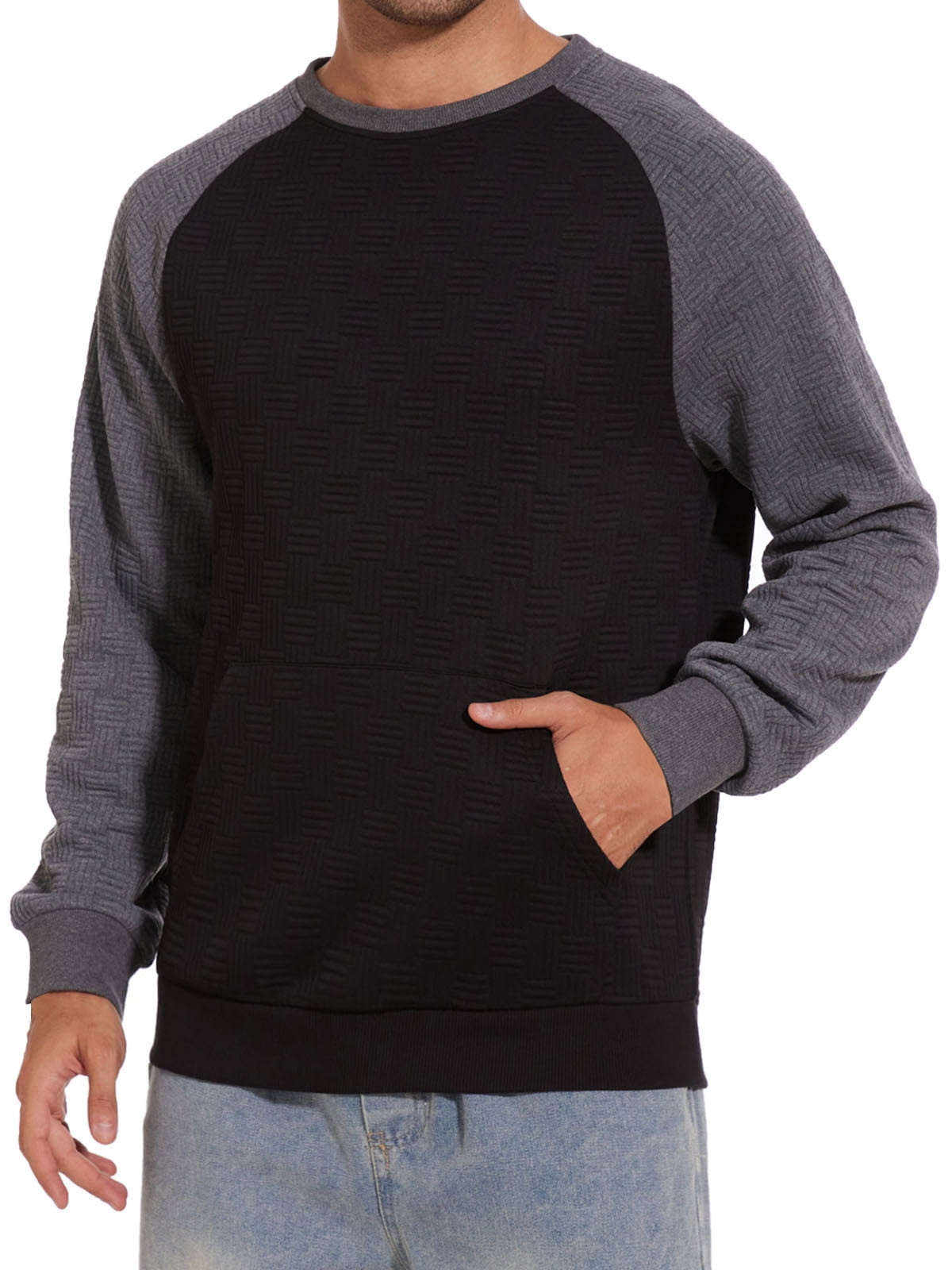 Zehisen Men's Lightweight Sweatshirts with Kangaroo Pocket Relaxed Fit ...