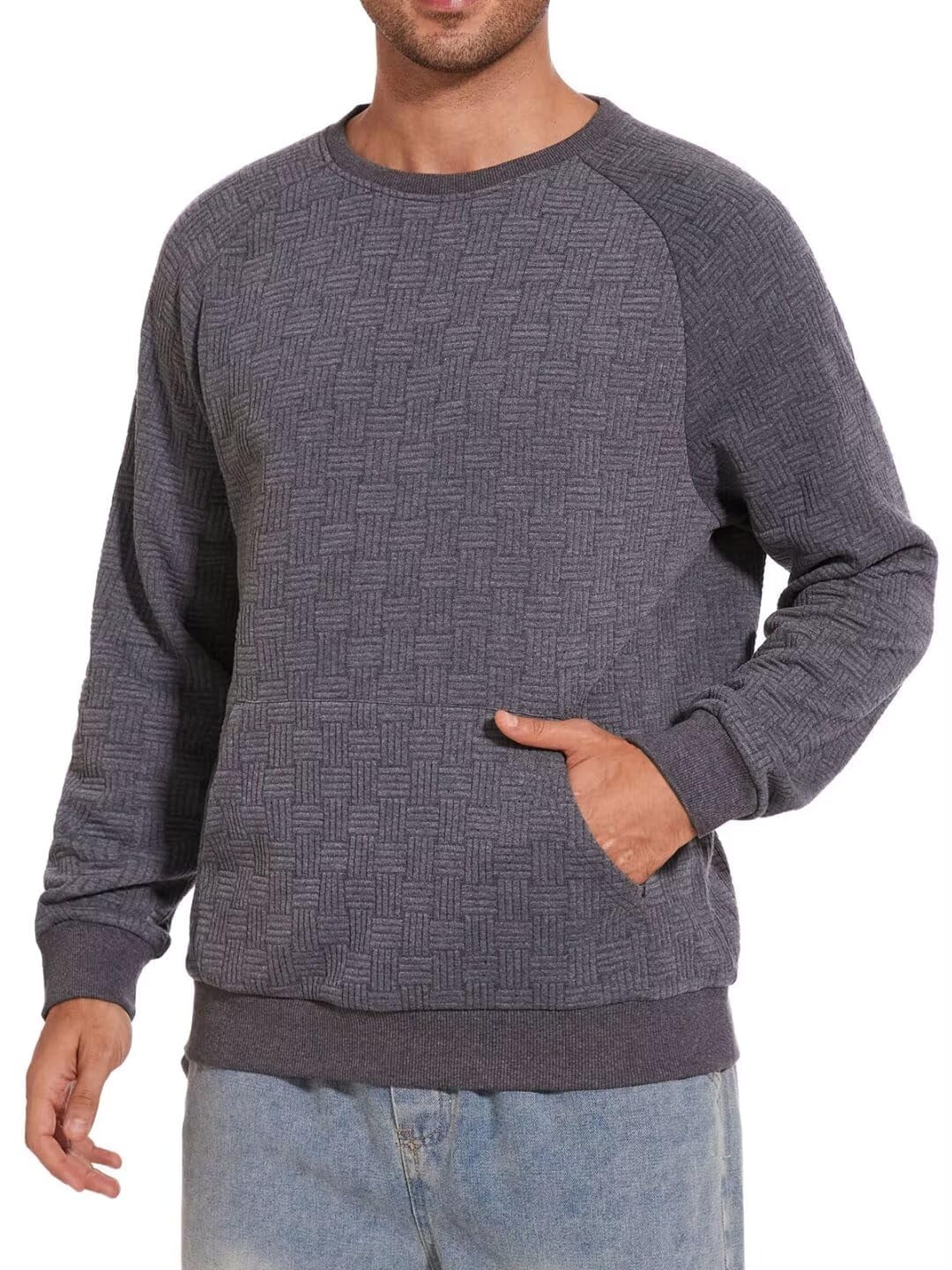 Taigaofy Men's Lightweight Sweatshirts with Kangaroo Pocket Relaxed Fit ...