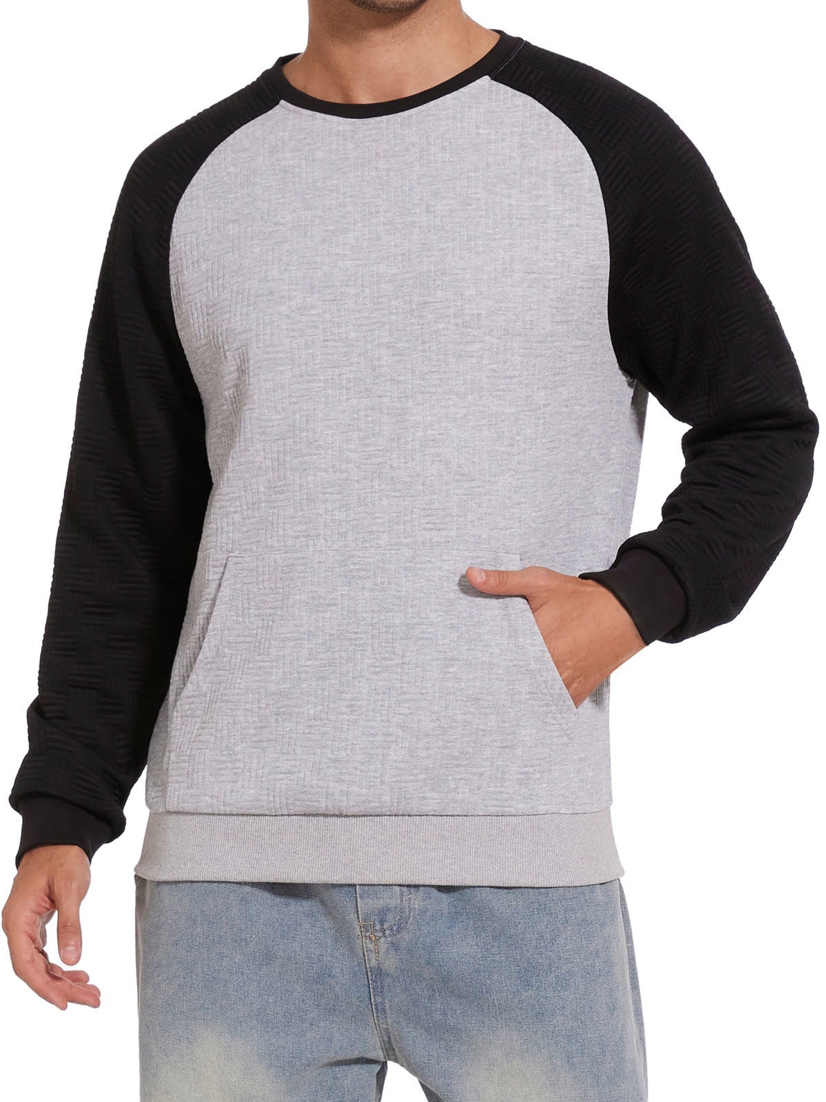 Zehisen Men's Lightweight Sweatshirts with Kangaroo Pocket Relaxed Fit ...