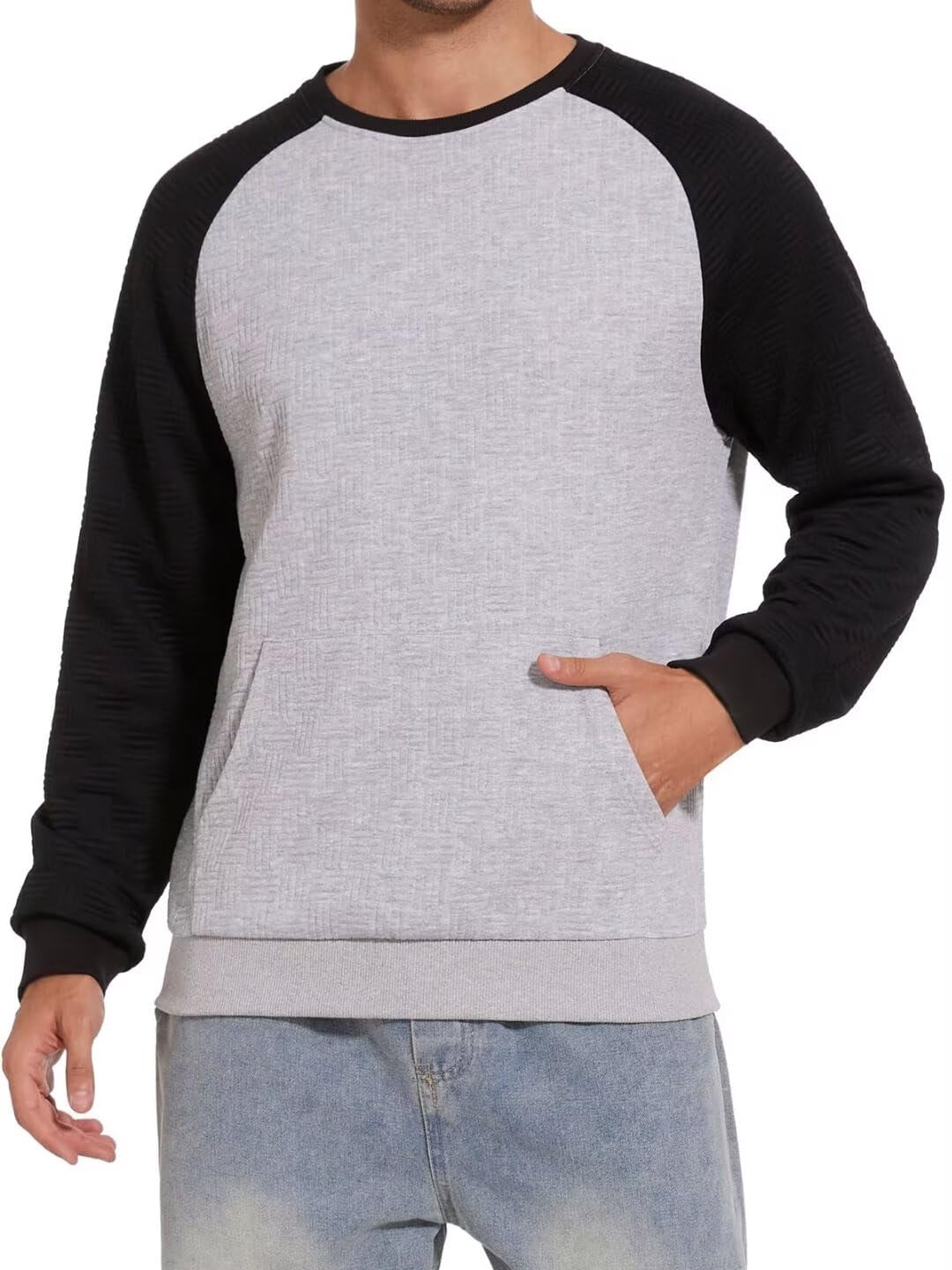 Taigaofy Men's Lightweight Sweatshirts with Kangaroo Pocket Relaxed Fit ...