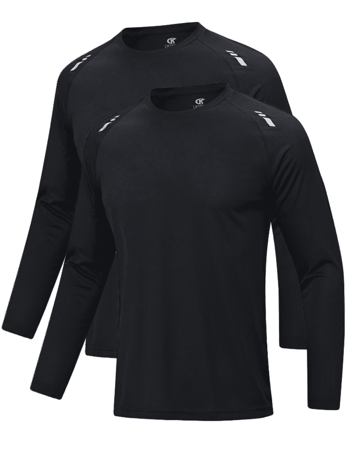 Taigaofy 2 Pack Men's Long Sleeve Workout Shirts Sun Protection Tee ...