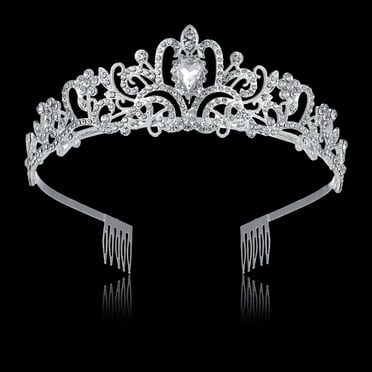 Elegant Rhinestone Crown Tiara with Combs for Girls, Women - Suitable ...