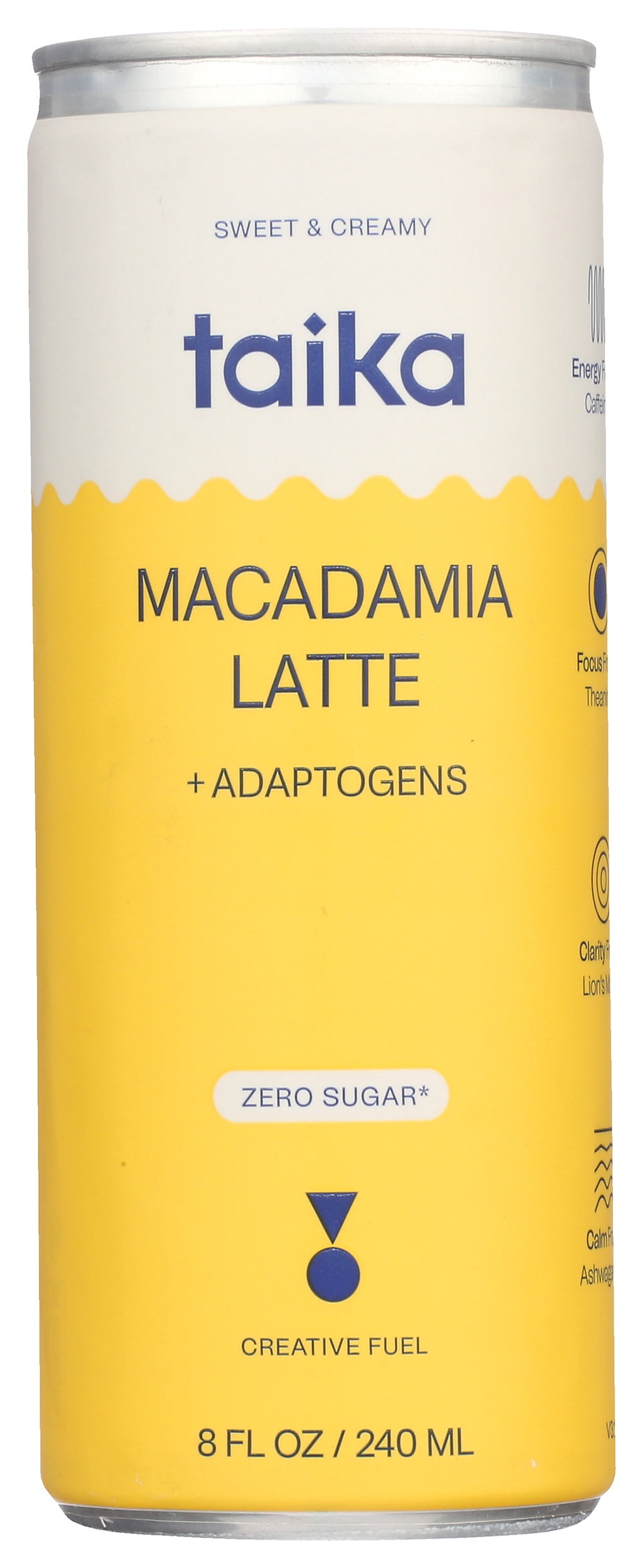 TAIKA Non-GMO Coffee Macadamia Latte, Case of 12, 8 Fluid Ounces Each ...
