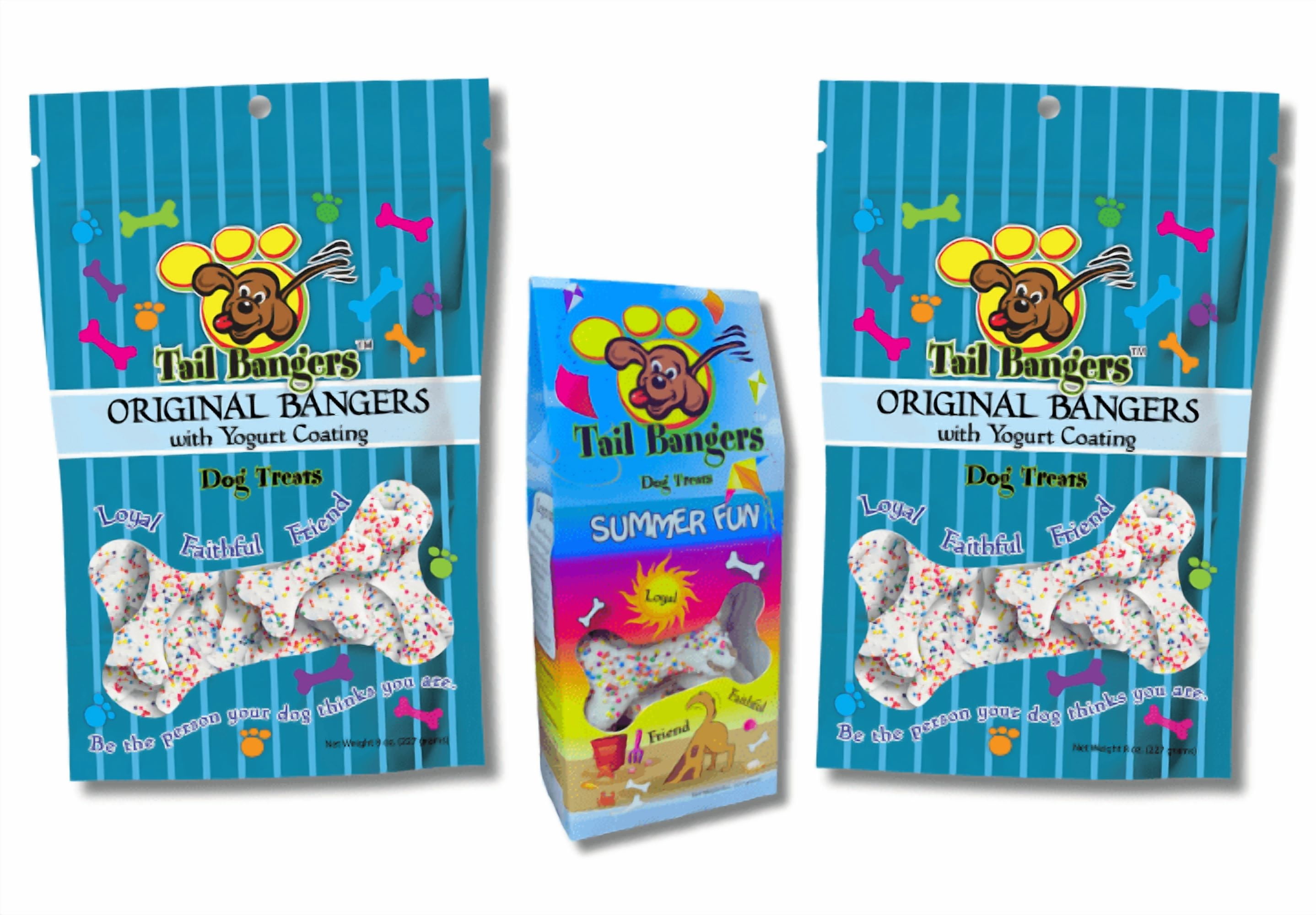 Tail Bangers Summer Gift Pack Peanut Butter & Honey Crunchy Dog Treats ...