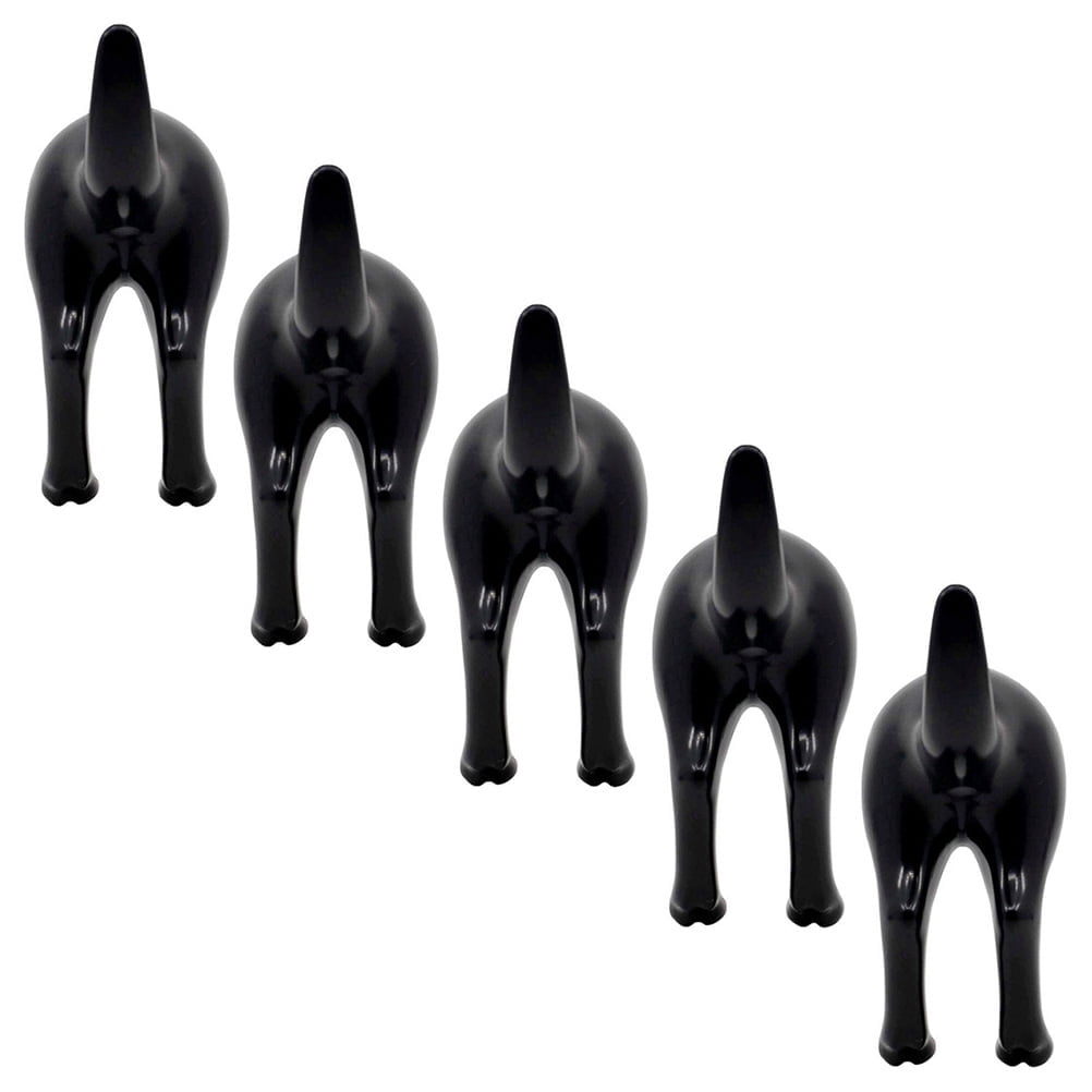 Tail Decorative Hook Hanging Entryway Wall Rack Dog Coat Hooks up ...