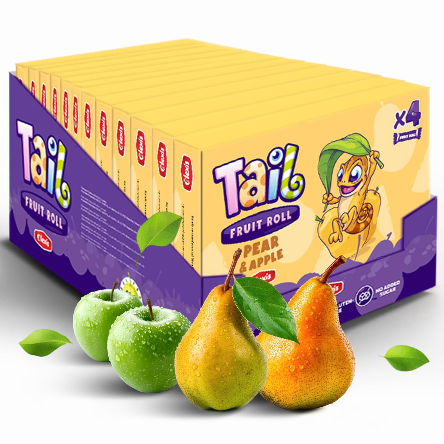 Tail Fruit Roll Healthy IRF13 Snacks 48 Individual Packs Pear (Pera ...