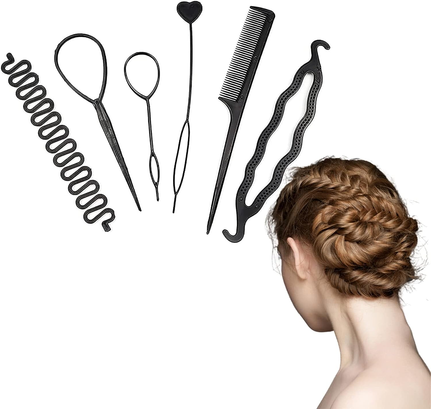 Tail Hair Tool, Braiding Tools Hair Pulling Tools Hair Loop Styling ...