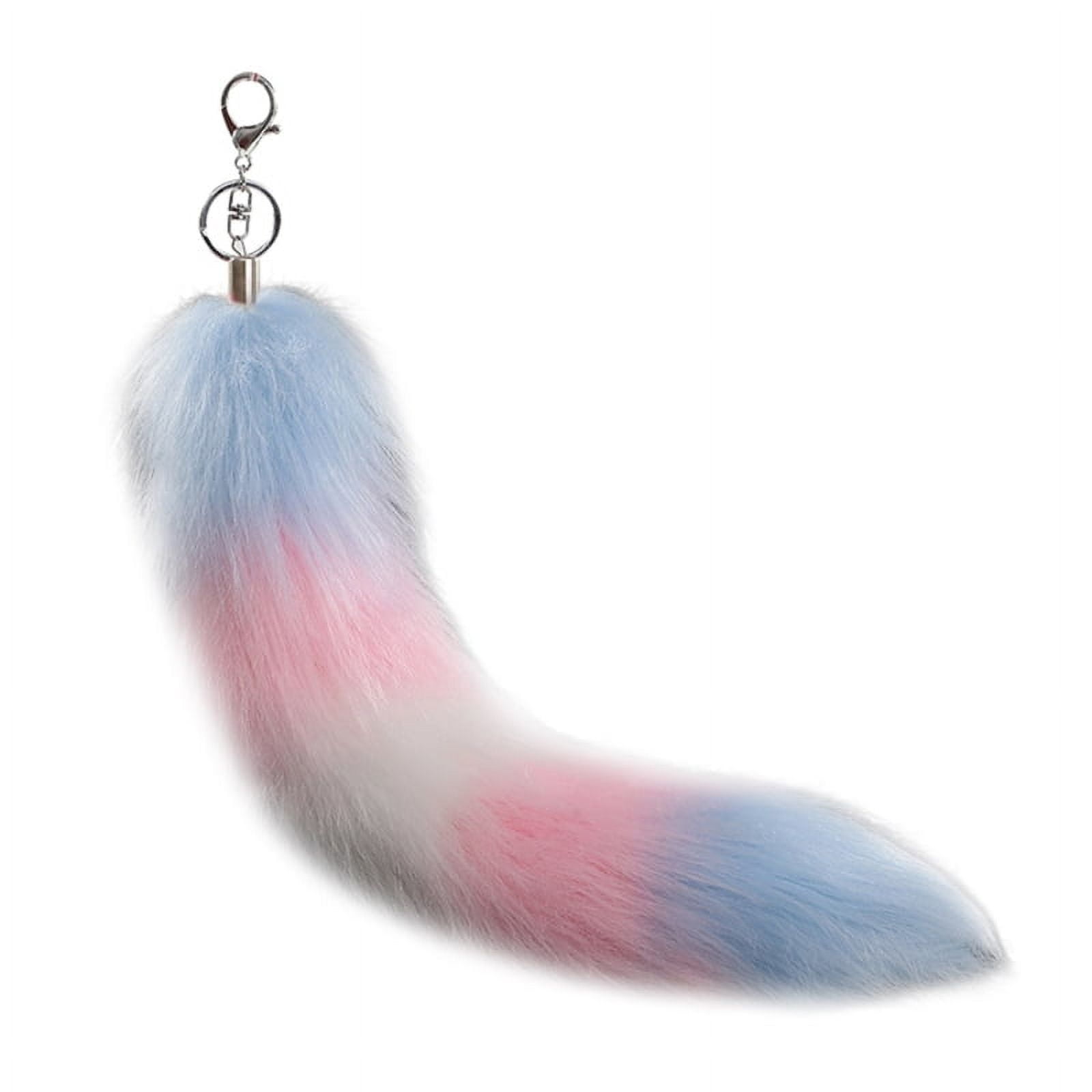 Tail Keychain Faux Furs Tail Pendant Long Tail Pendant Keyring ...