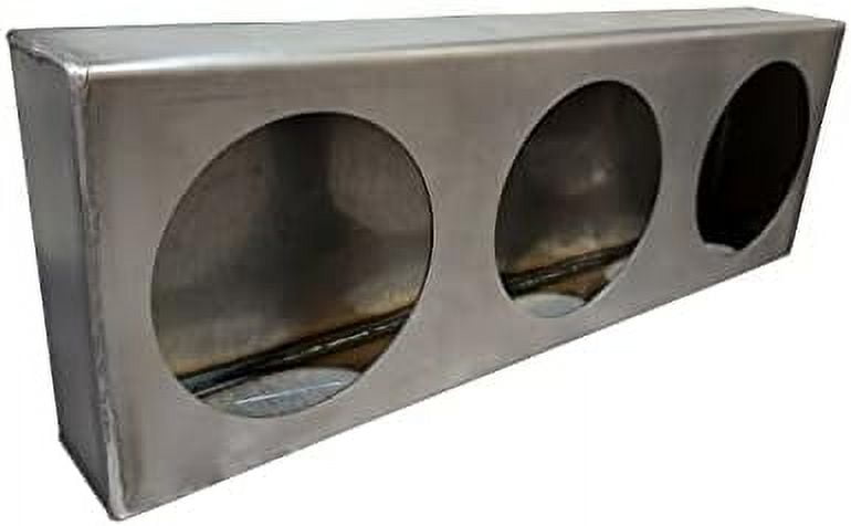 Tail Light Box, Triple 4" Round, for Truck or Trailer, Steel, - Walmart.com