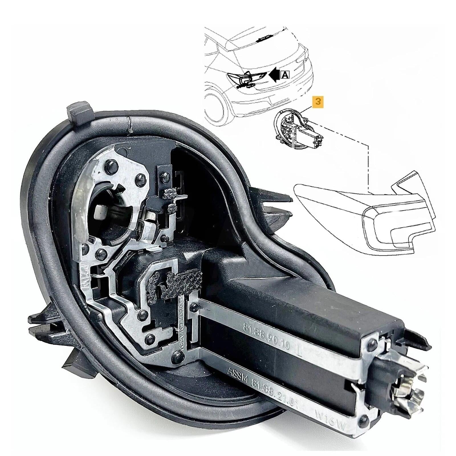 Tail Light Bulb Holder & Repair Plug Rear Left Right Side For Vauxhall ...