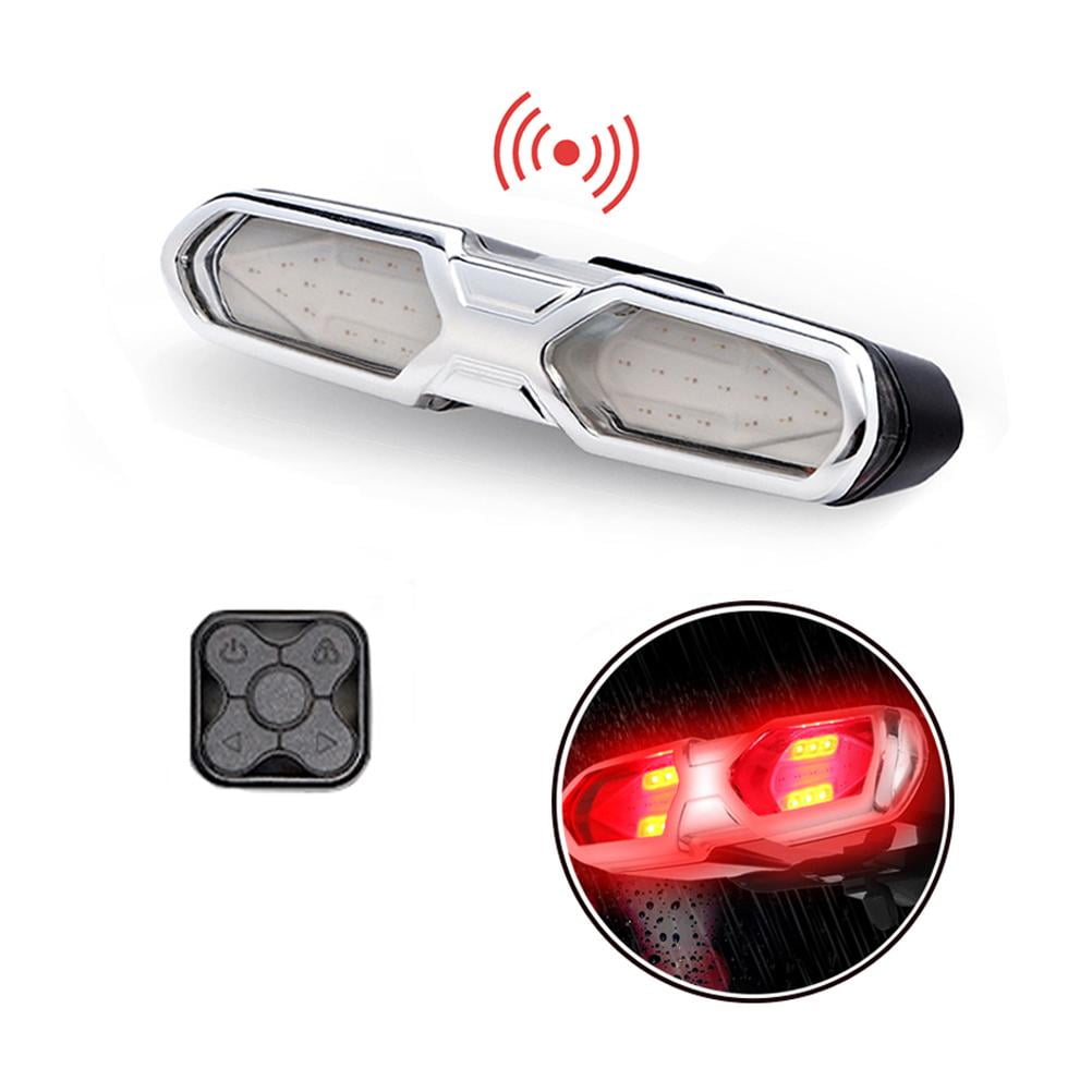 Tail Light Wireless Remote Control Bike Steering Lights Waterproof ...