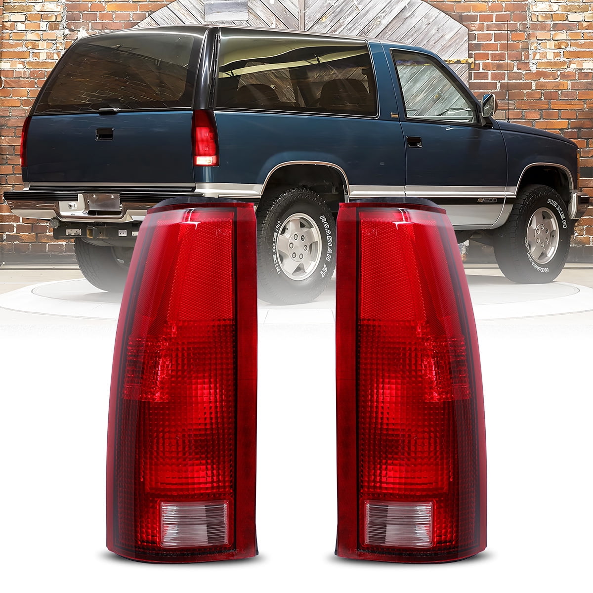 Tail Lights for 1988-1998 Chevy GMC C/K 1500 2500 3500 Halogen Rear ...