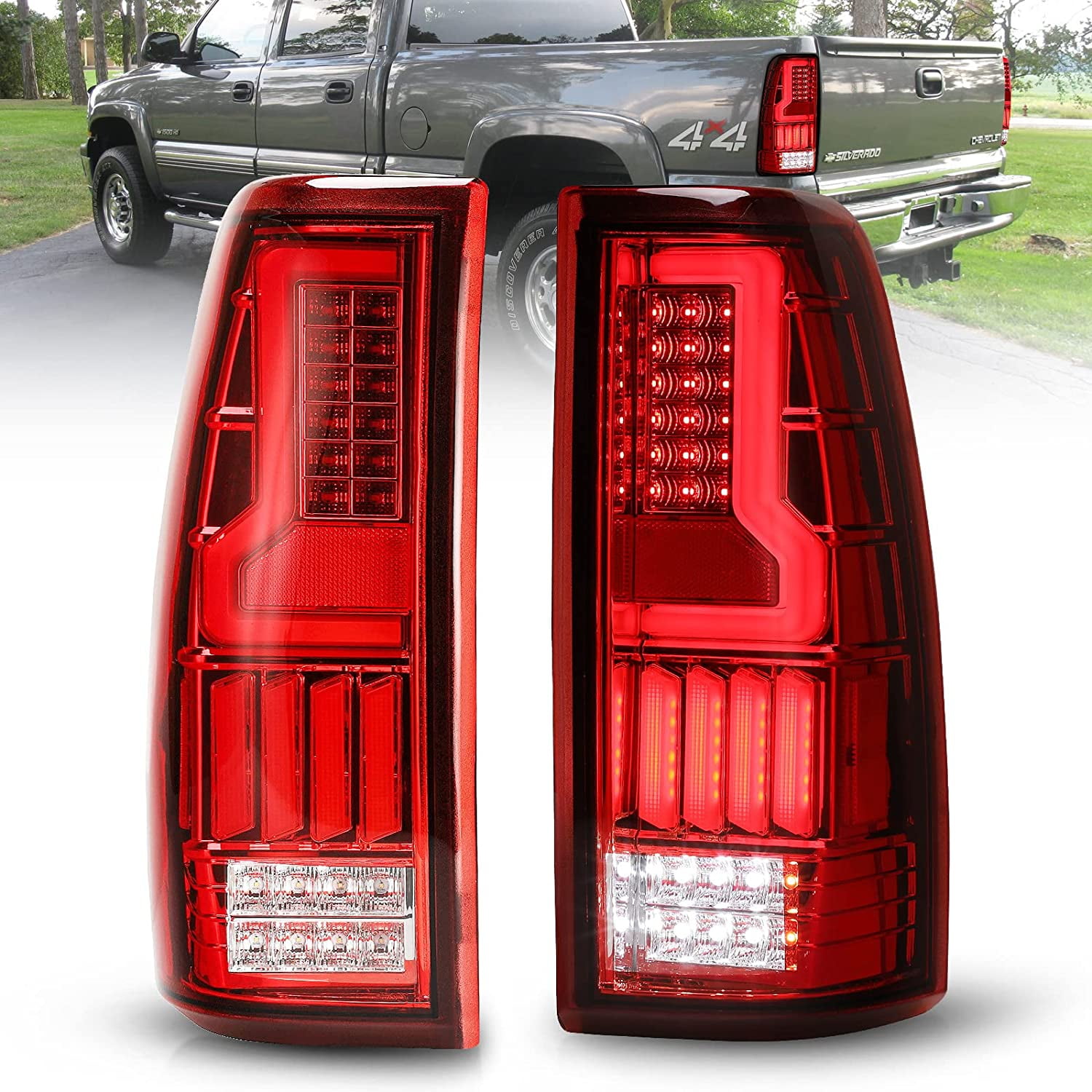 Tail Lights Assembly for 1999-2006 Chevy Silverado, 1999-2003 GMC ...