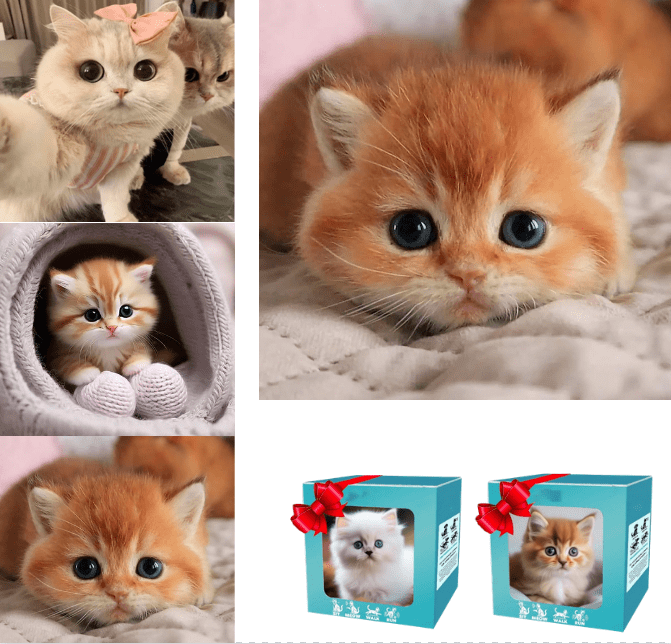 Tail Wagging Head Nodding Cat Toy Realistic Robot Cat Walking ...