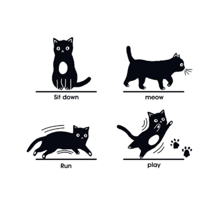 Tail Wagging Head Nodding Cat Toy Realistic Robot Cat Walking ...